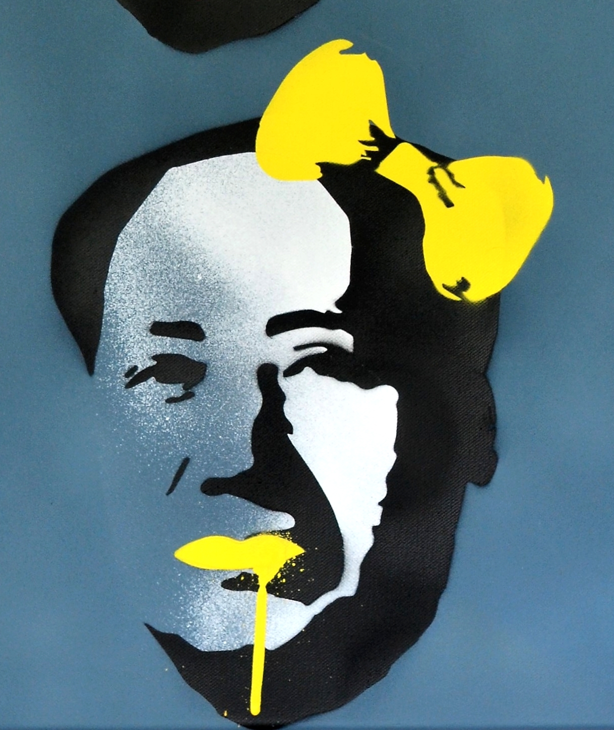 Death NYC (1979) - 4 Mao Drip Melt Pop Grey - Peinture originale signée ...