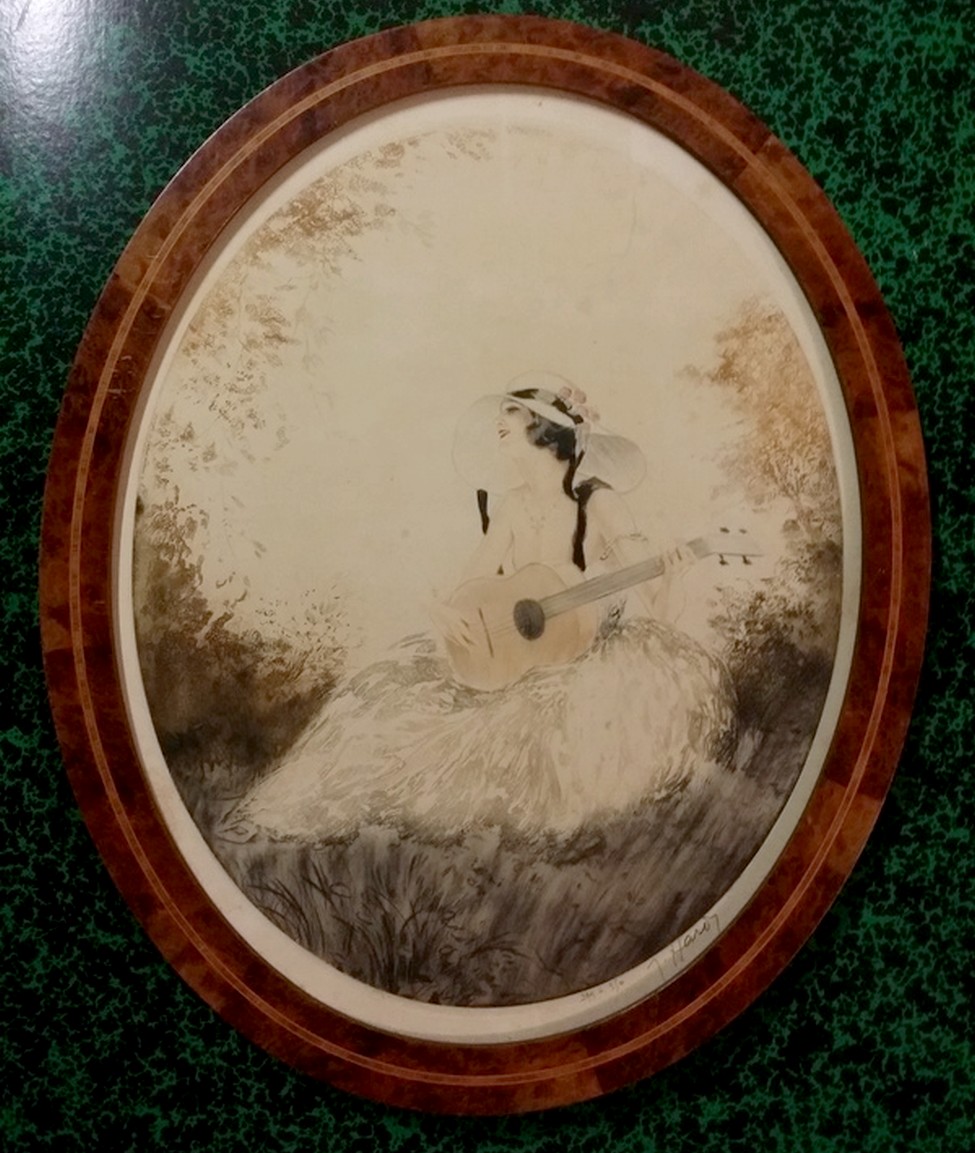 James Hardy - La guitariste - Gravure originale signée au crayon - Art ...