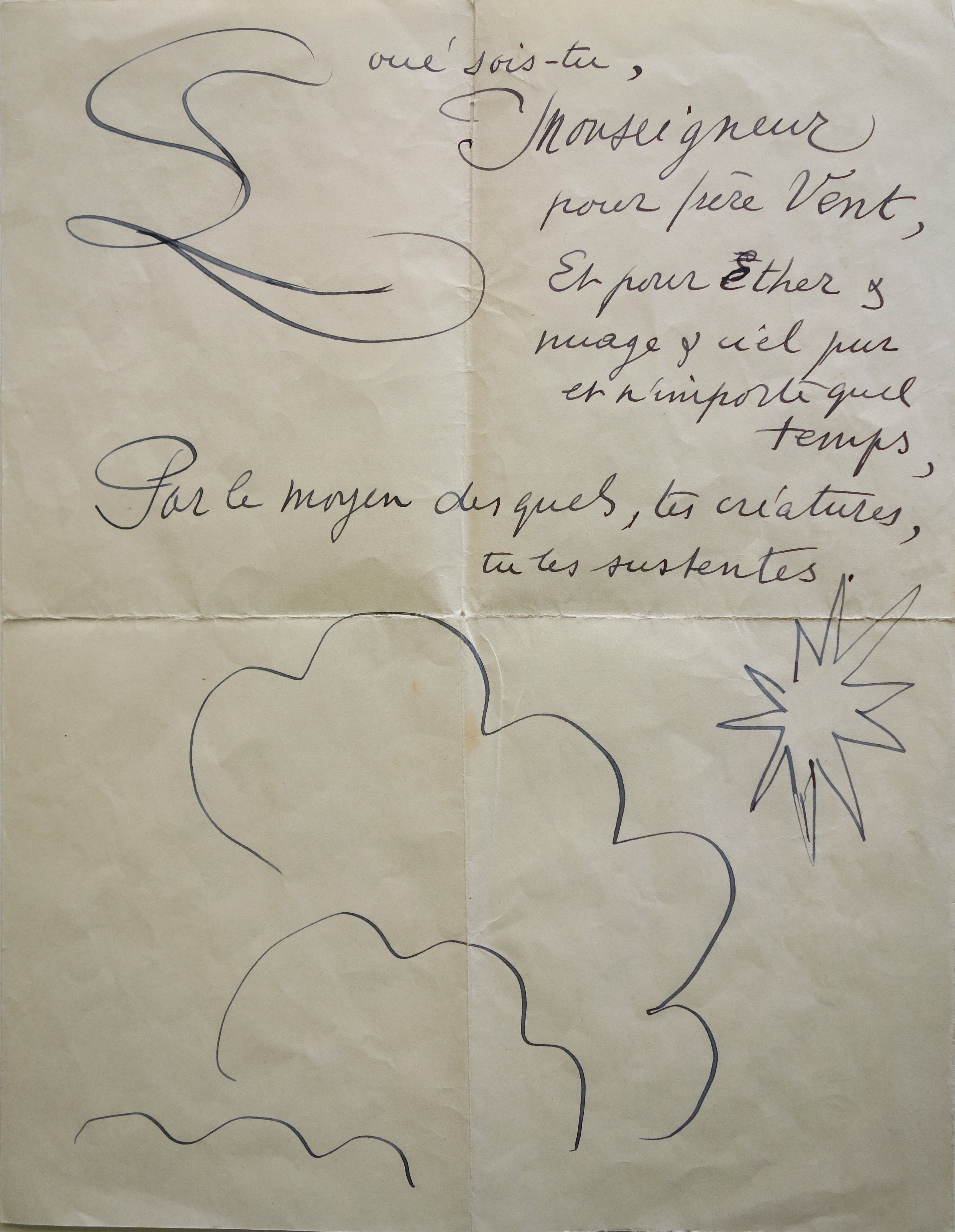 Henri MATISSE - Original drawings and manuscript - Signed, 1945 - Post ...