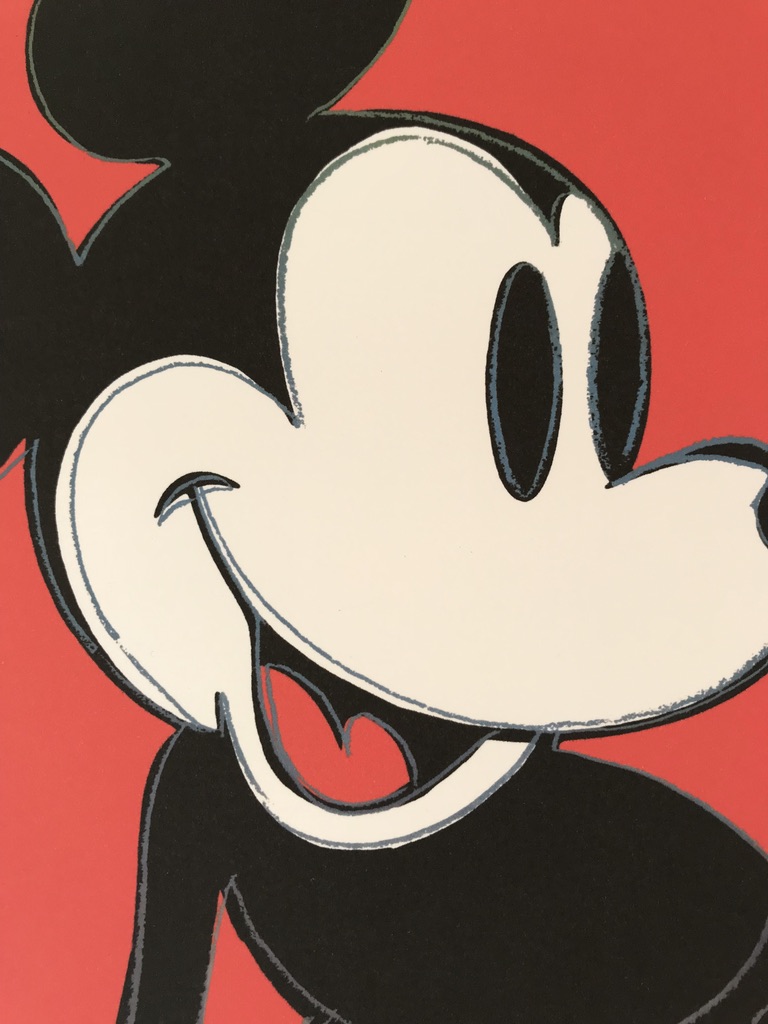 Andy Warhol- Lithographie "Mickey Mouse" réalisée en 1986 - Art Moderne - Plazzart