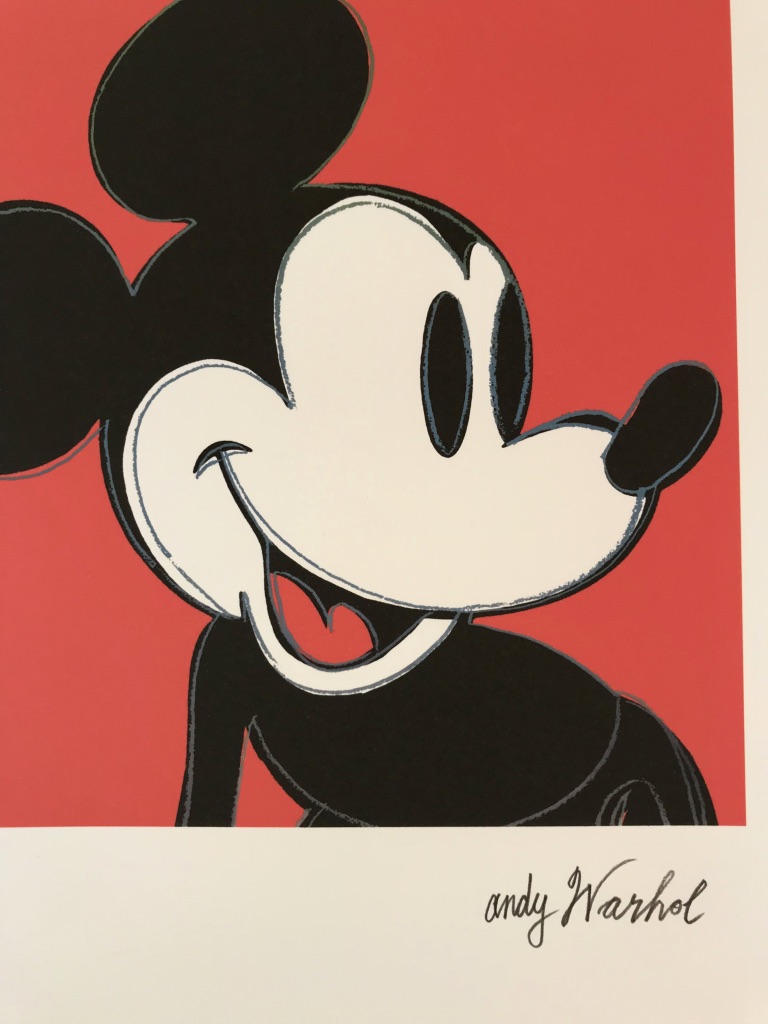 Andy Warhol- Lithographie "Mickey Mouse" réalisée en 1986 - Art Moderne - Plazzart