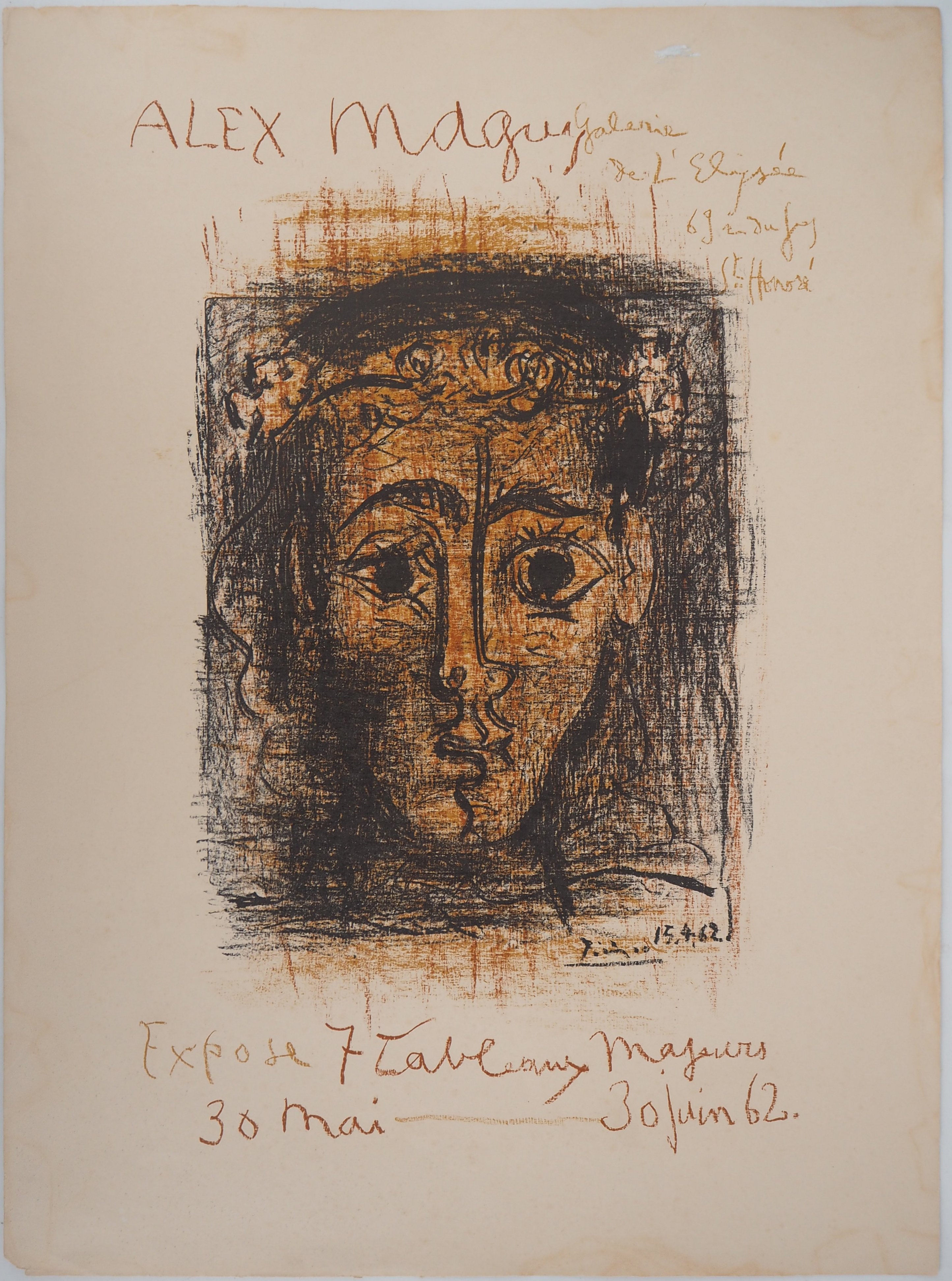 Pablo PICASSO - Alex Maguy, 1962 - Original signierte Lithographie ...