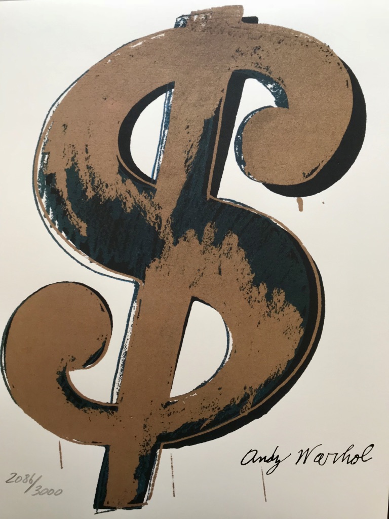 Andy Warhol (d'après) - Lithographie "Dollar Sign" - Arte contemporáneo - Plazzart
