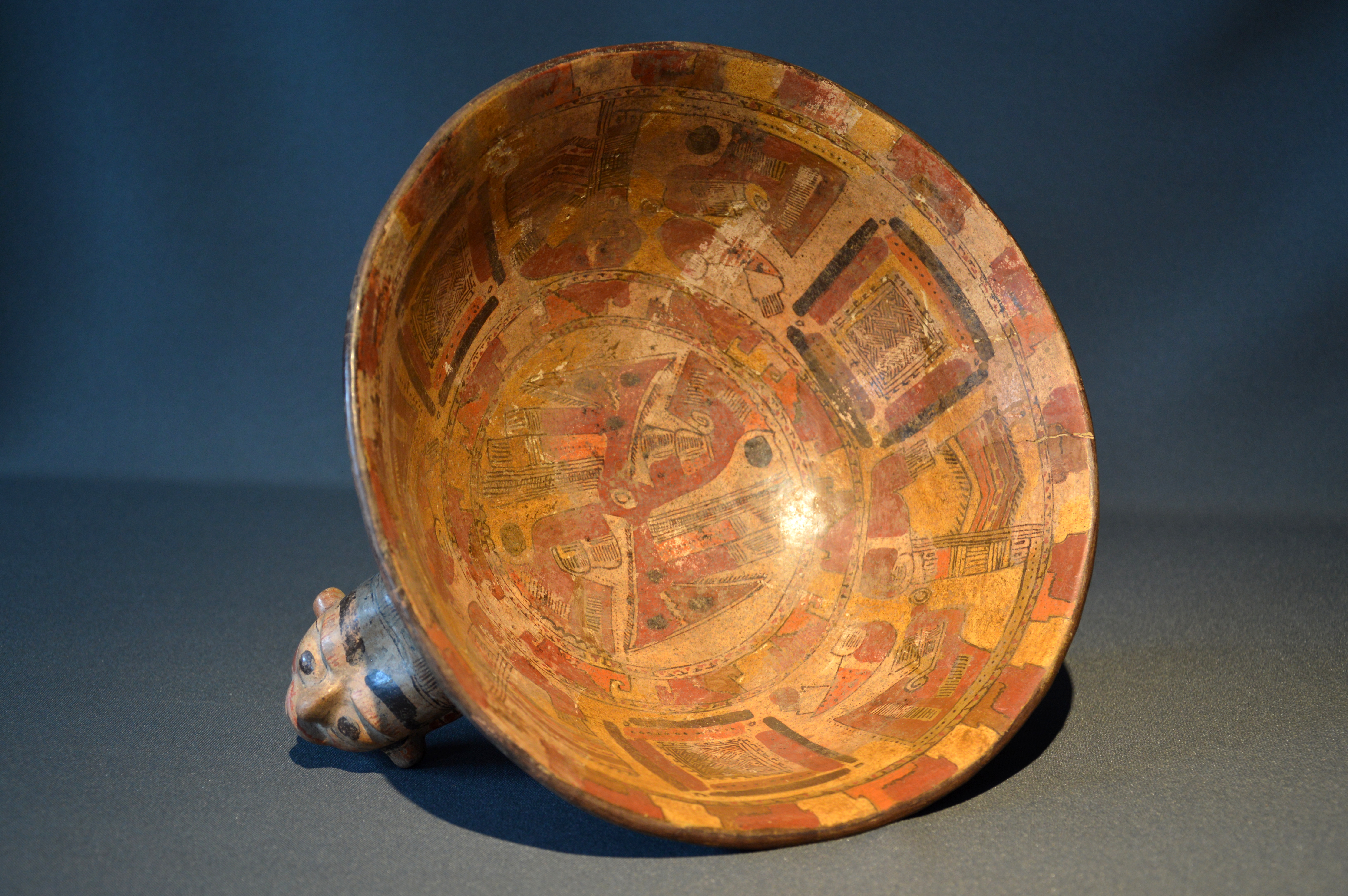 Costa Rica, Important Polychrome Tripod Cup, Guanacaste culture, 800 ...
