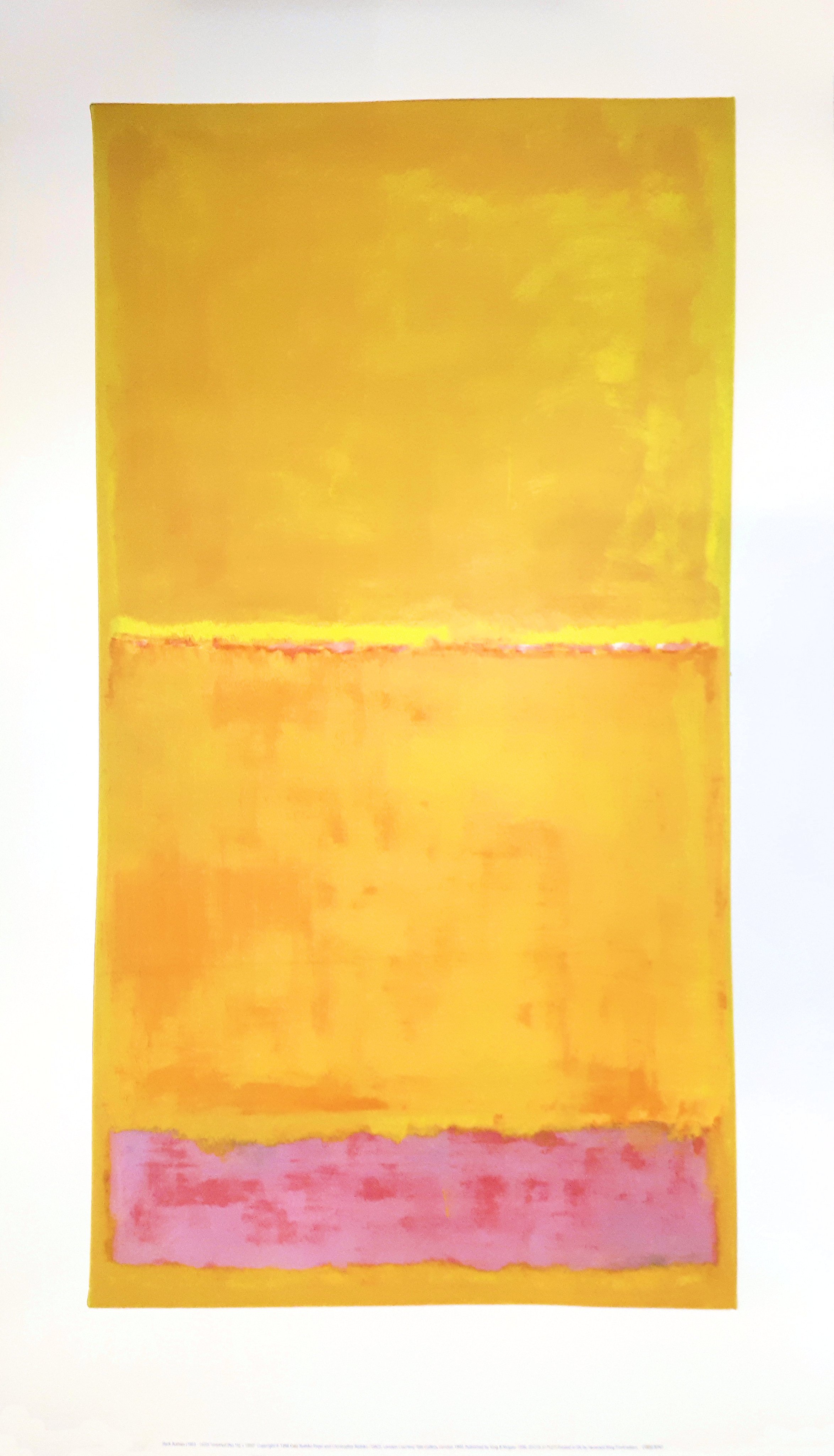 Mark ROTHKO : Sans titre Jaune - Sérigraphie - Art Moderne - Plazzart