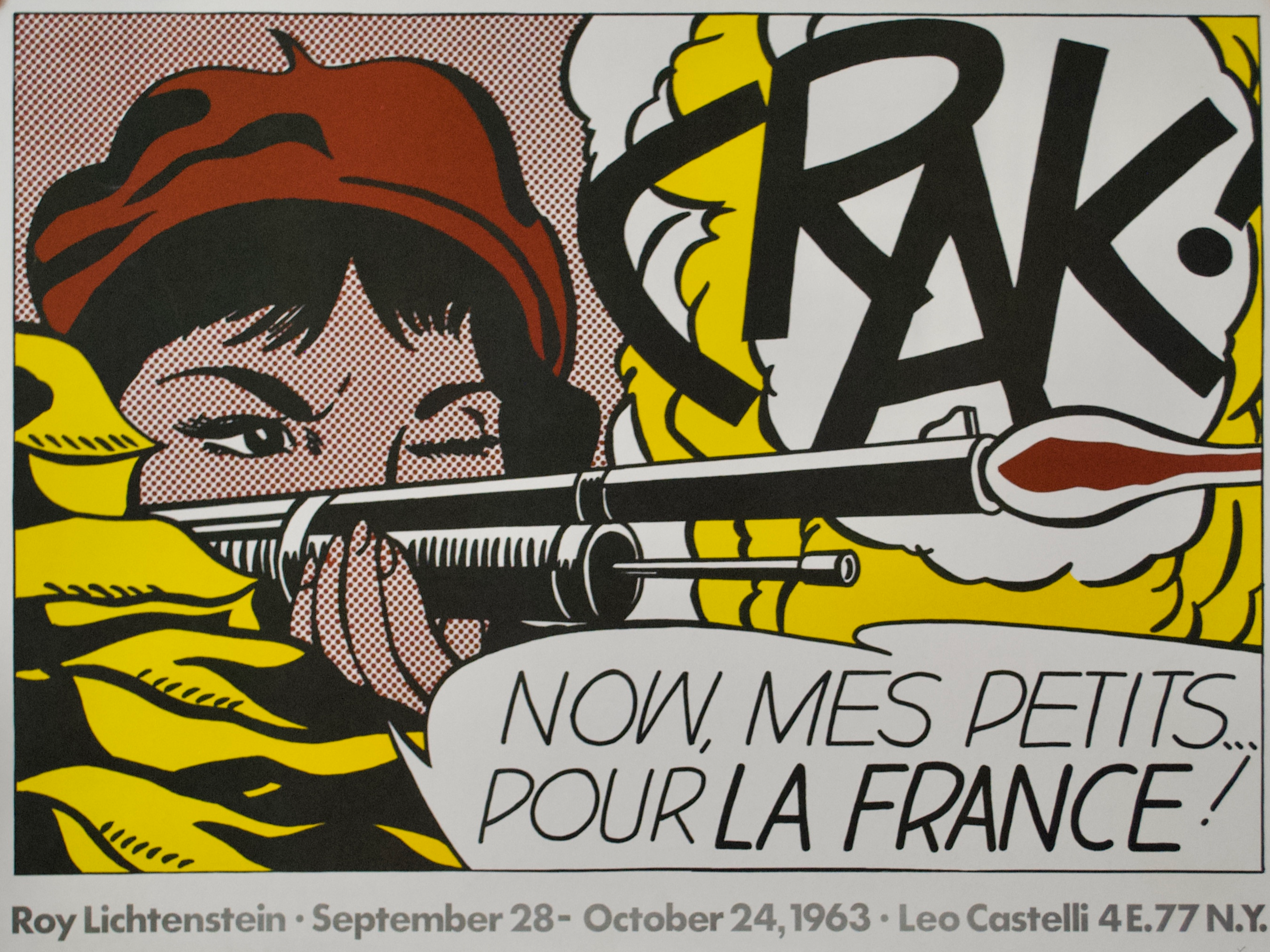 Roy LICHTENSTEIN - Crak, 1963 - Vintage lithographic poster ...