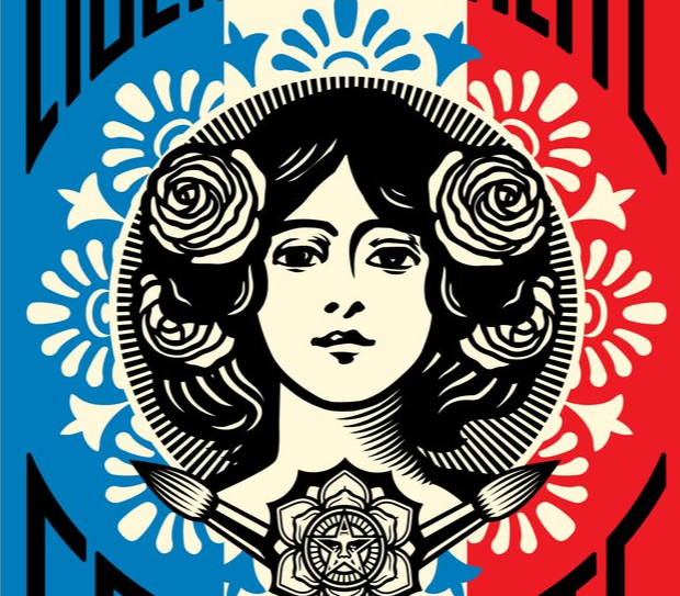 Shepard Fairey (OBEY) - Liberté Egalité Fraternité - Impression Offset ...