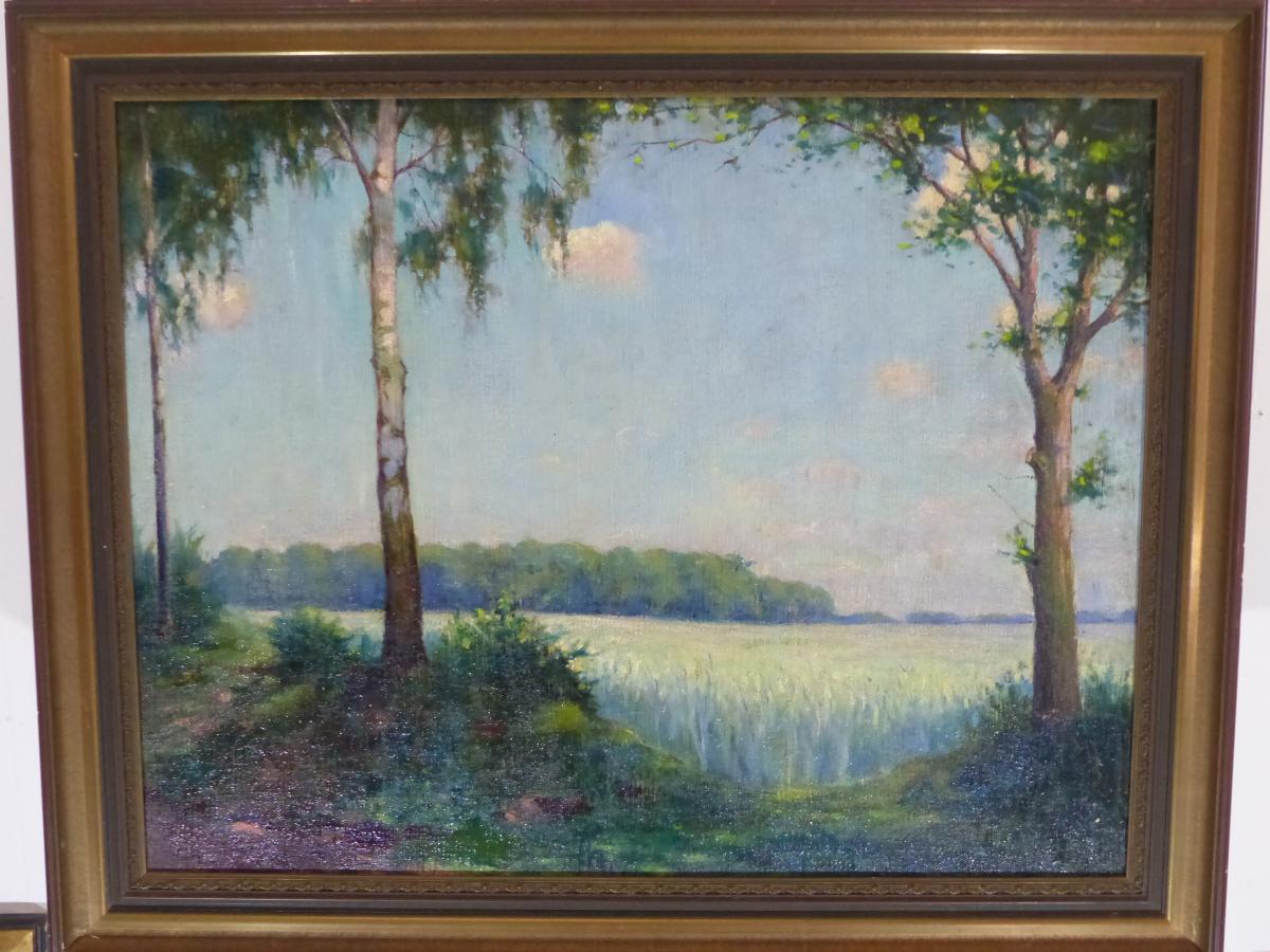 Grand Tableau XIX eme huile sur toile impressionniste - Art Classique ...