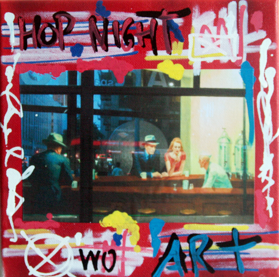 SPACO HOP NIGHT - hopper street art - Street Art - Plazzart