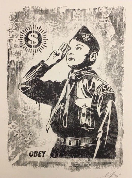 Shepard FAIREY (Obey) - Learn to Obey - Impression offset - Street Art ...