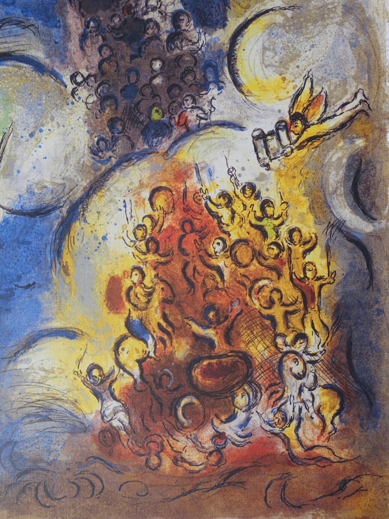 Marc CHAGALL (d'après) : Moïse et la traversée de la mer rouge ...
