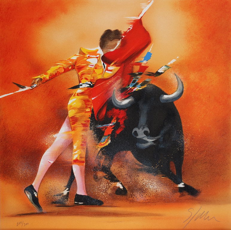 Victor SPAHN - Corrida - Lithographie signée - Post War & Modern Art ...