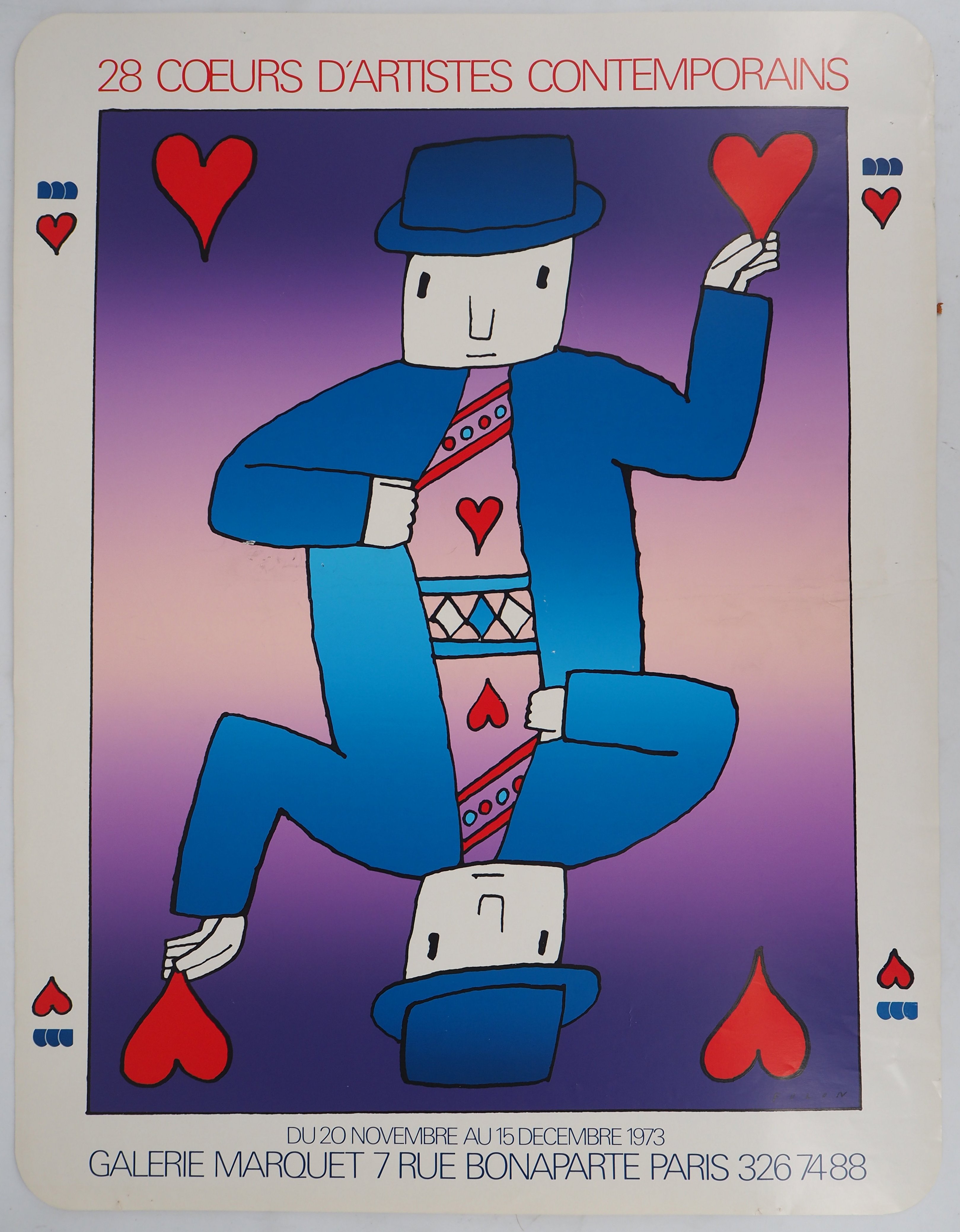 Jean-Michel FOLON : Roi de coeur - Sérigraphie Signée - Art Moderne ...