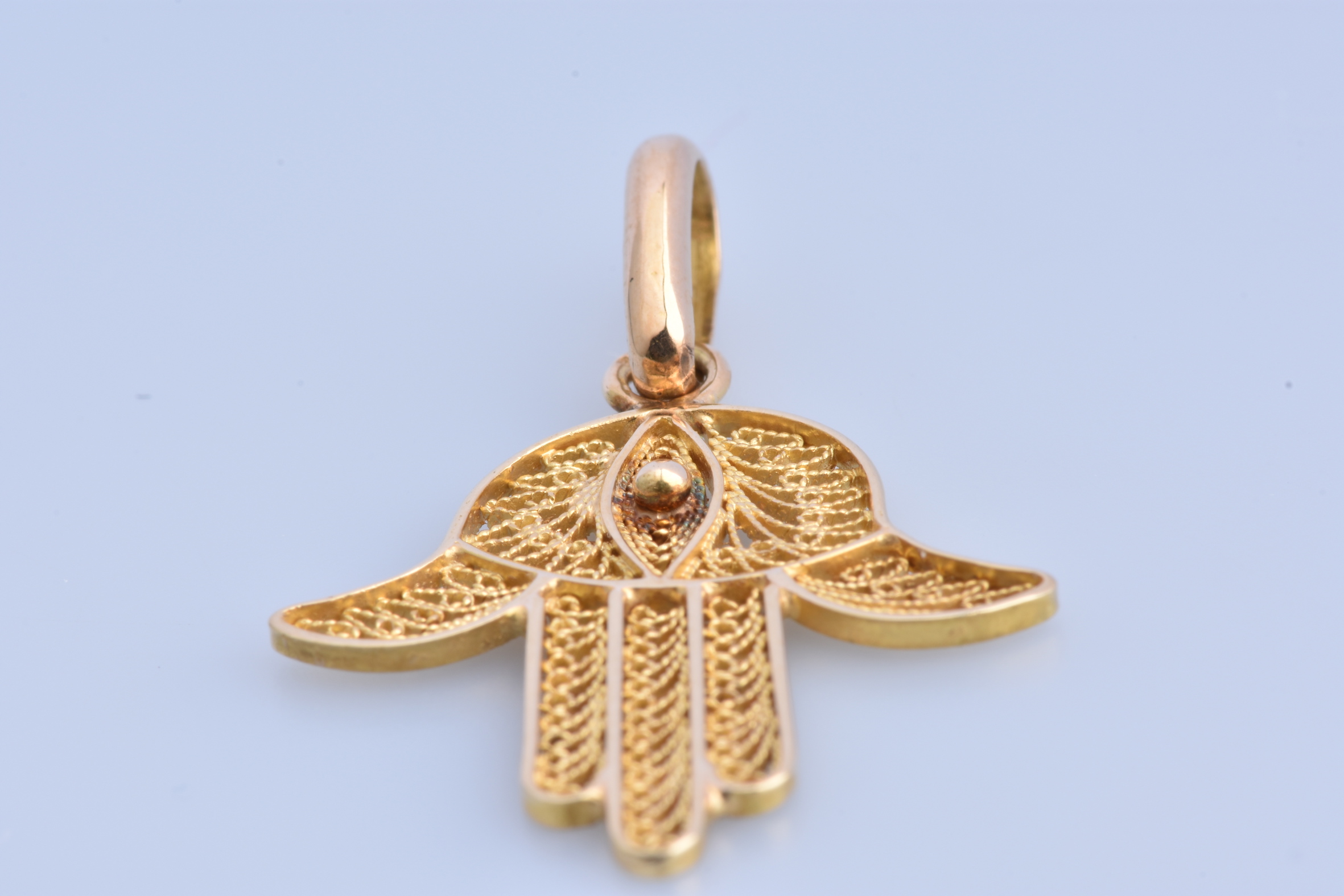 Pendentif main de Fatma en or Jaune 18 carats (750 millièmes) en ...
