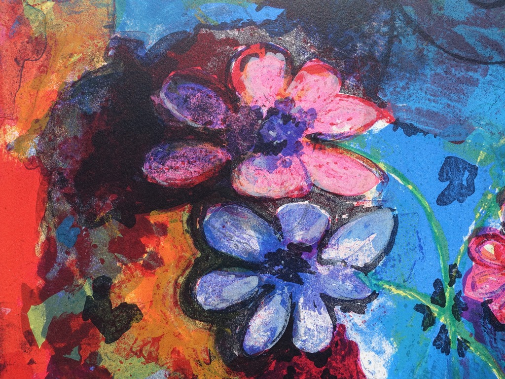 Dan SOLOJOFF : Le visage - Lithographie originale signée au crayon ...