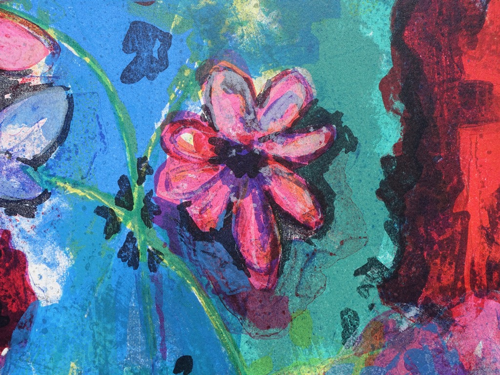 Dan SOLOJOFF : Le visage - Lithographie originale signée au crayon ...