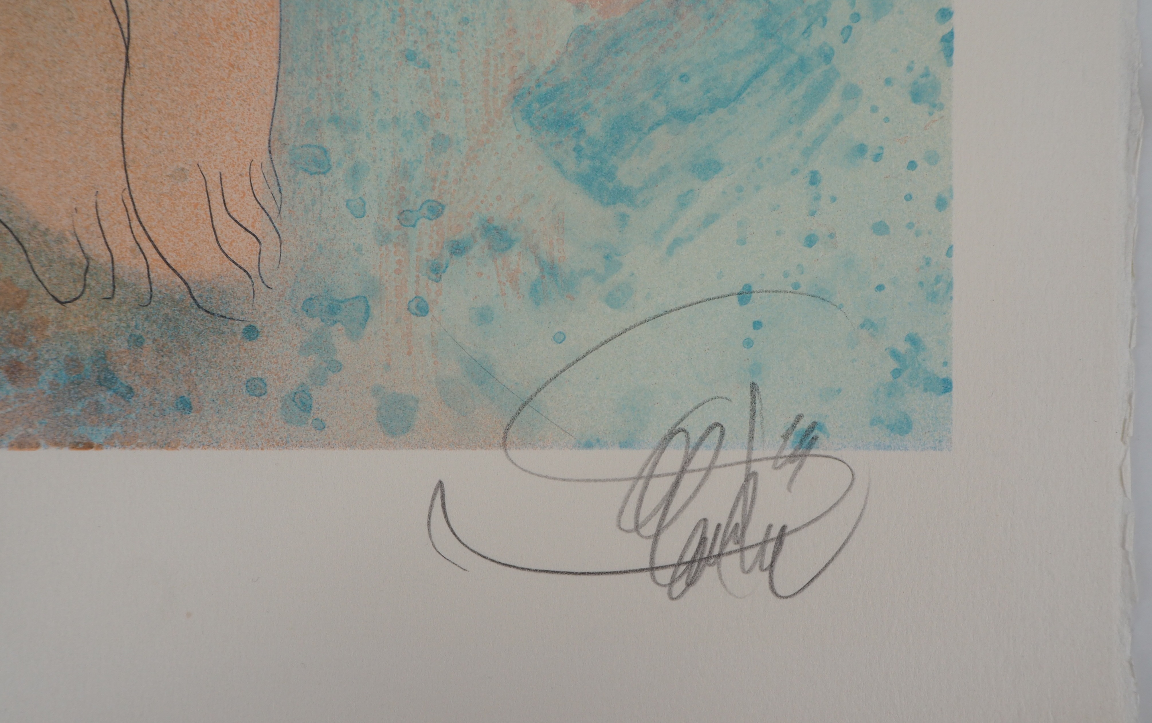 Jean-Baptiste VALADIÉ : La tentation - Lithographie Originale Signée ...