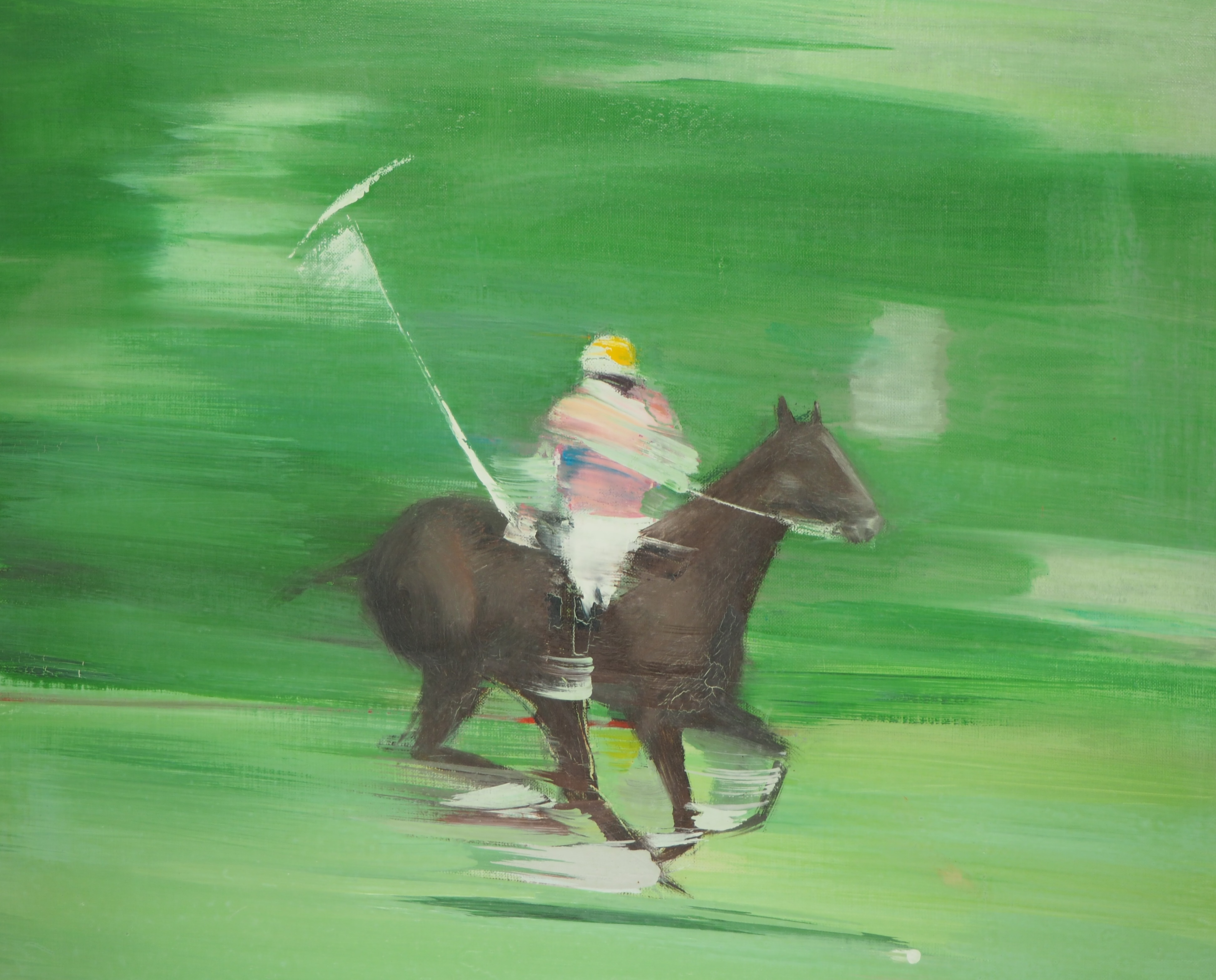Victor SPAHN - Joueur de polo - Huile sur toile signée - Art Moderne ...
