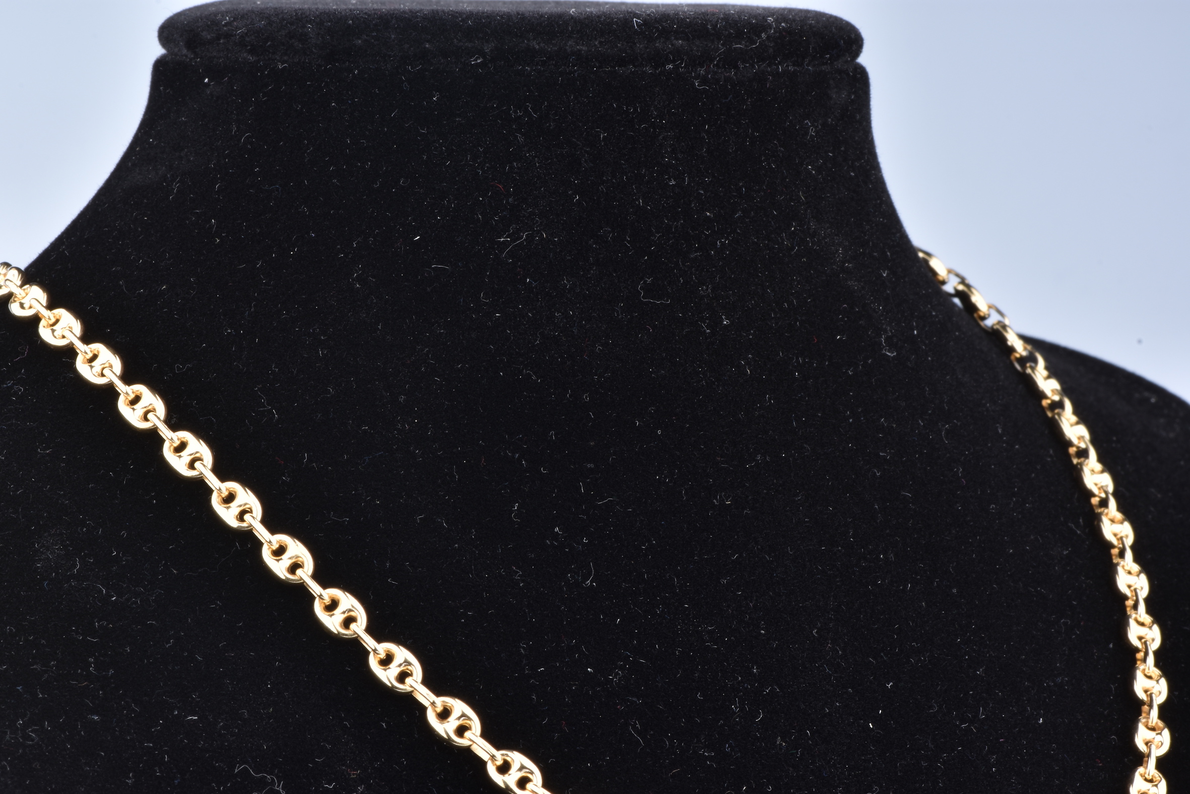 Collier homme en or jaune chaîne en maille grain de café - Bijoux et ...