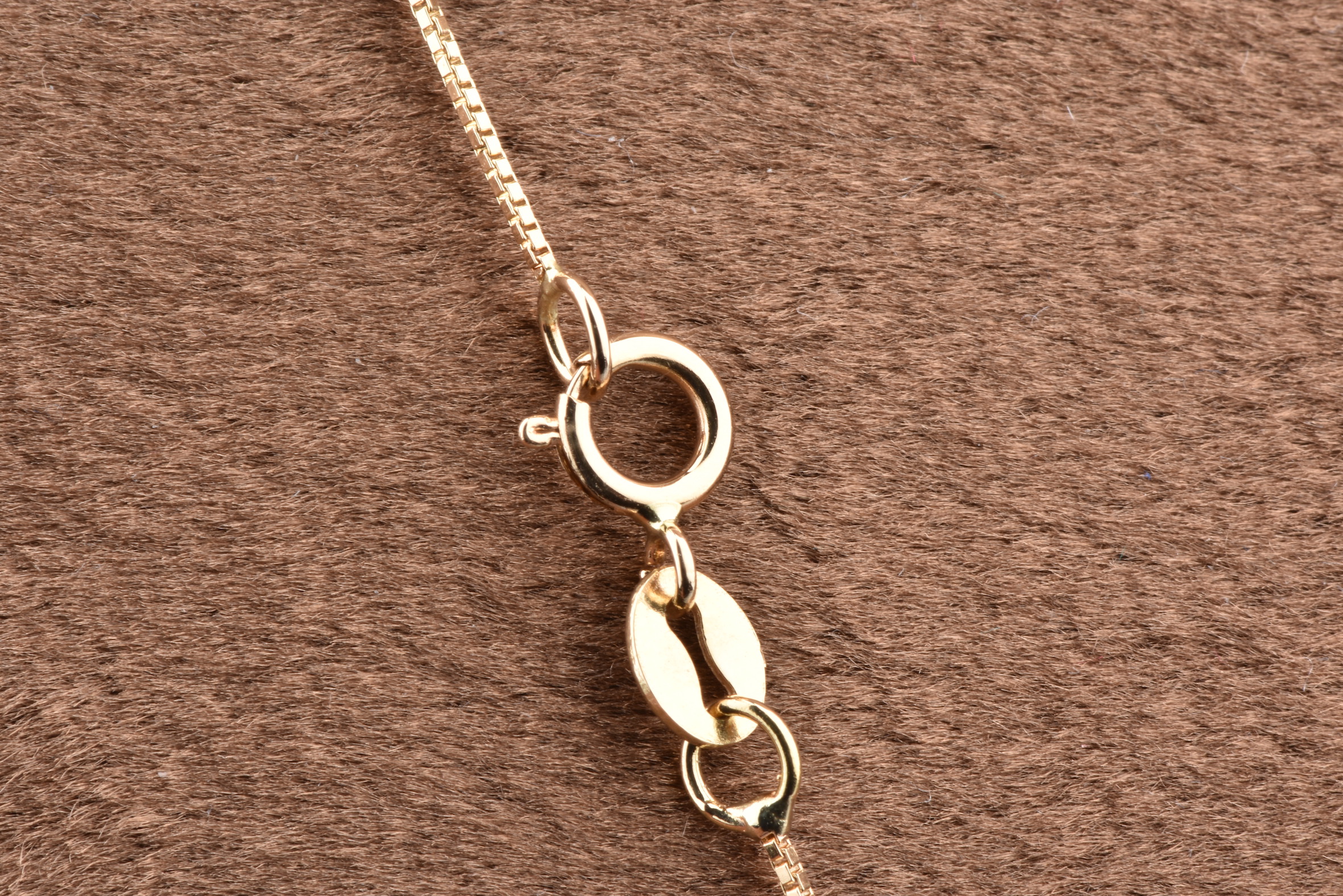 Collier femme en or jaune 18 carats (750/1000) orné d'un zirconium ...