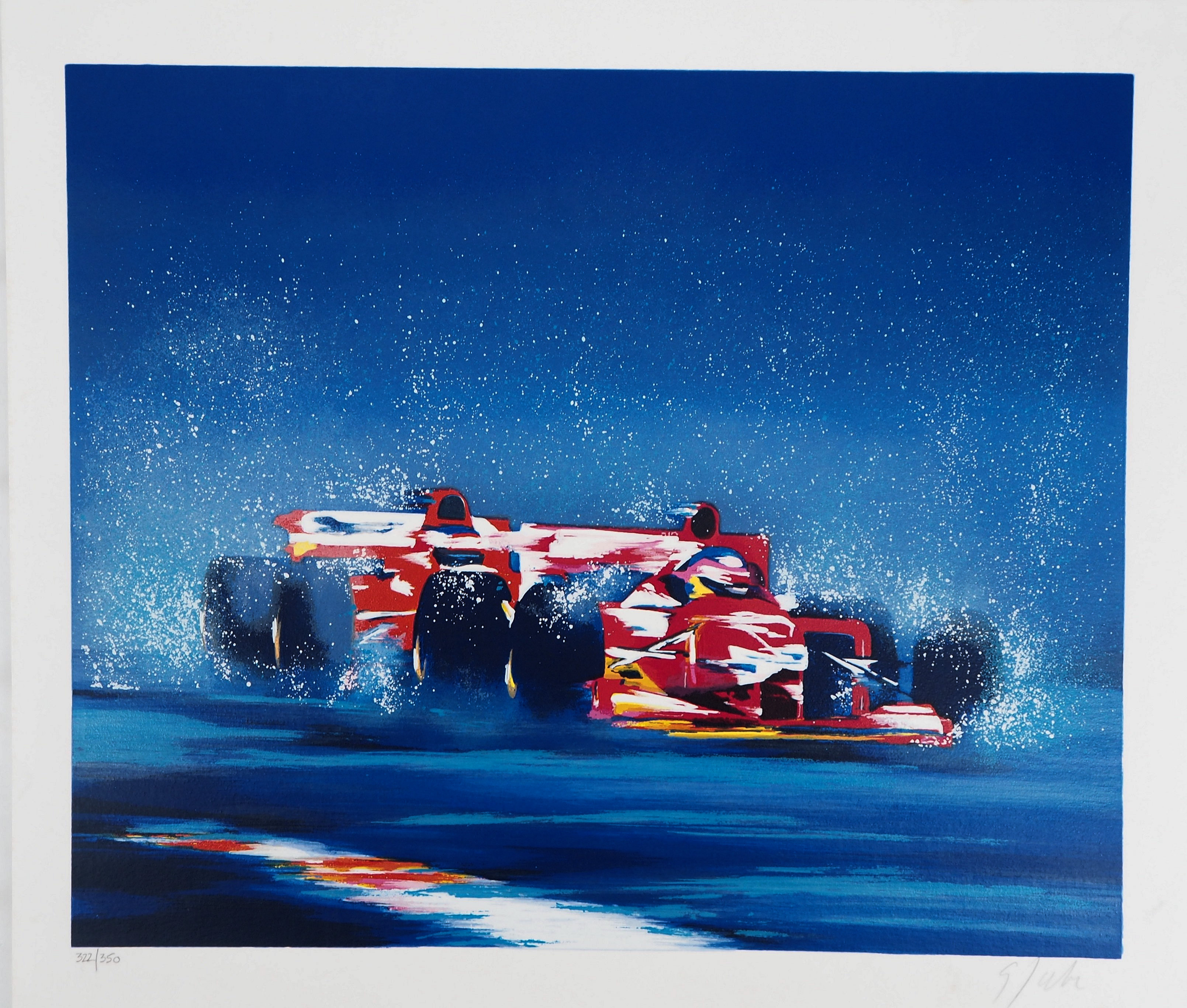 Victor SPAHN : La course - Sérigraphie Originale Signée - Art Moderne ...