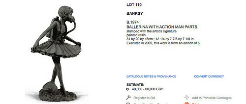Banksy Ballerina Sculpture / Ballerina with action man parts is a ...