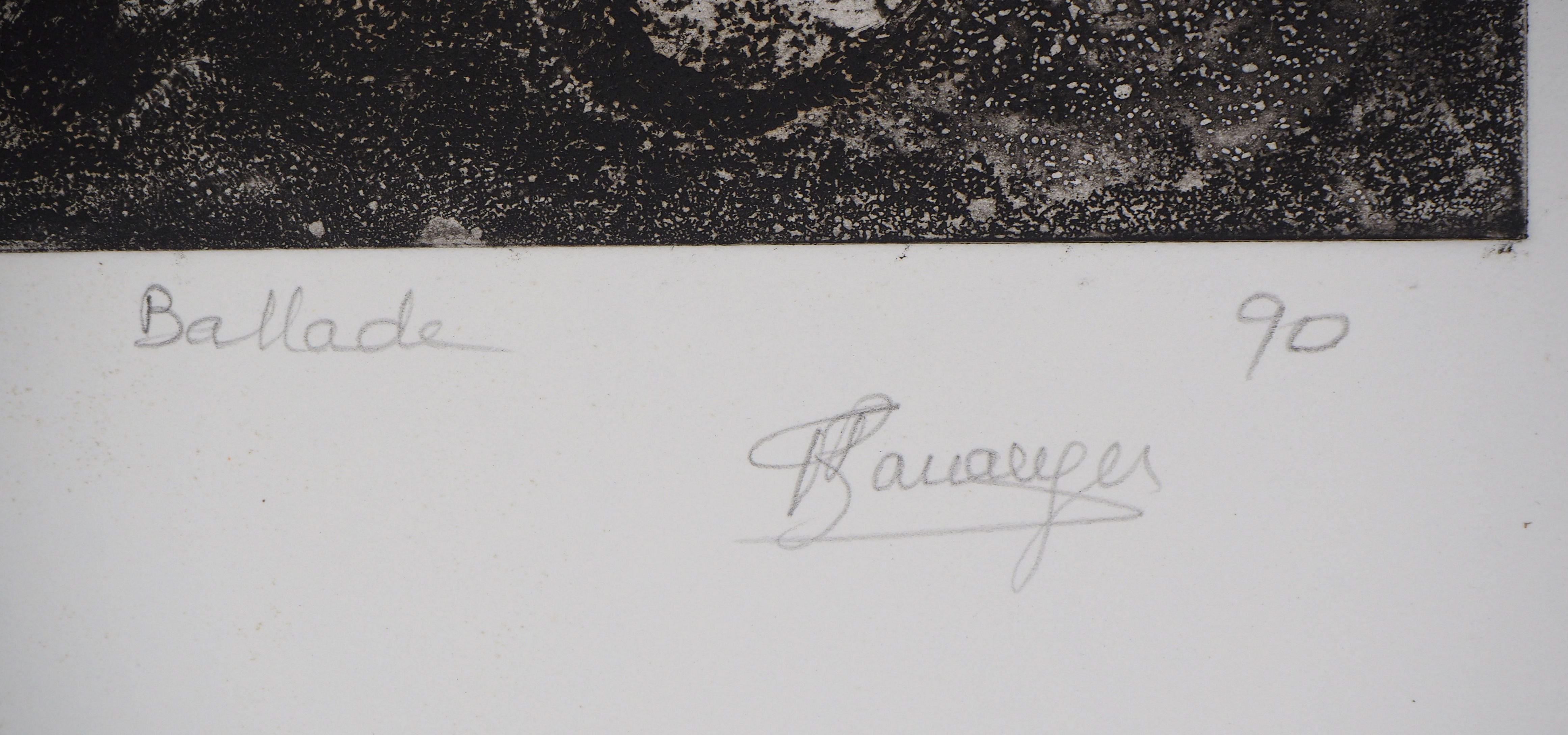Fabienne BARRANGER : Ballade - Gravure originale signée - Art Moderne ...