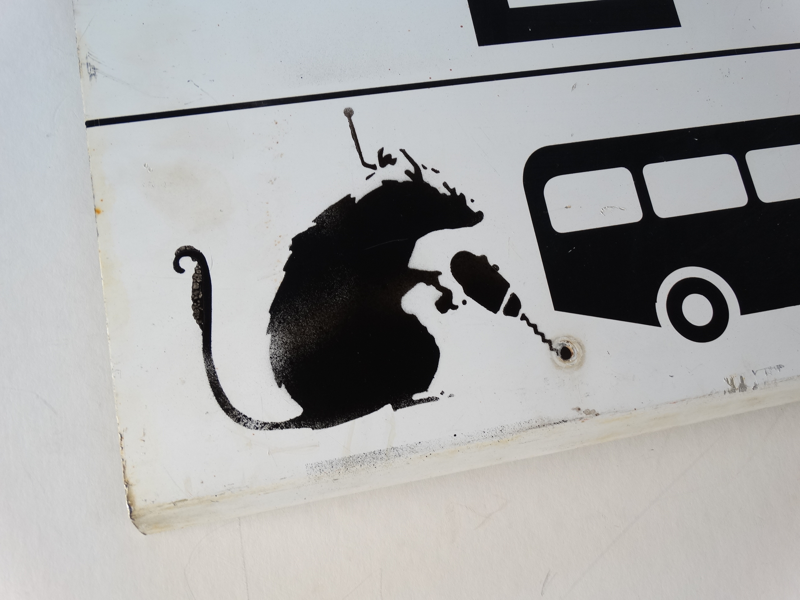 Banksy (born circa 1974), Sign, GB, circa 2006 - Street Art - Plazzart