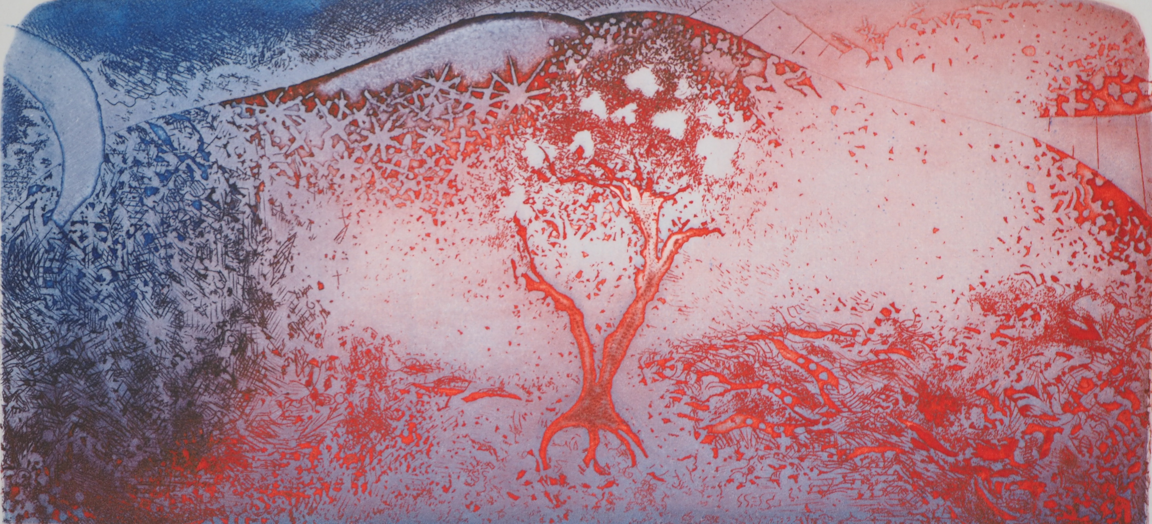 Jacques LE MARÉCHAL : Petit arbre de vie - Gravure originale signée - Art Moderne - Plazzart