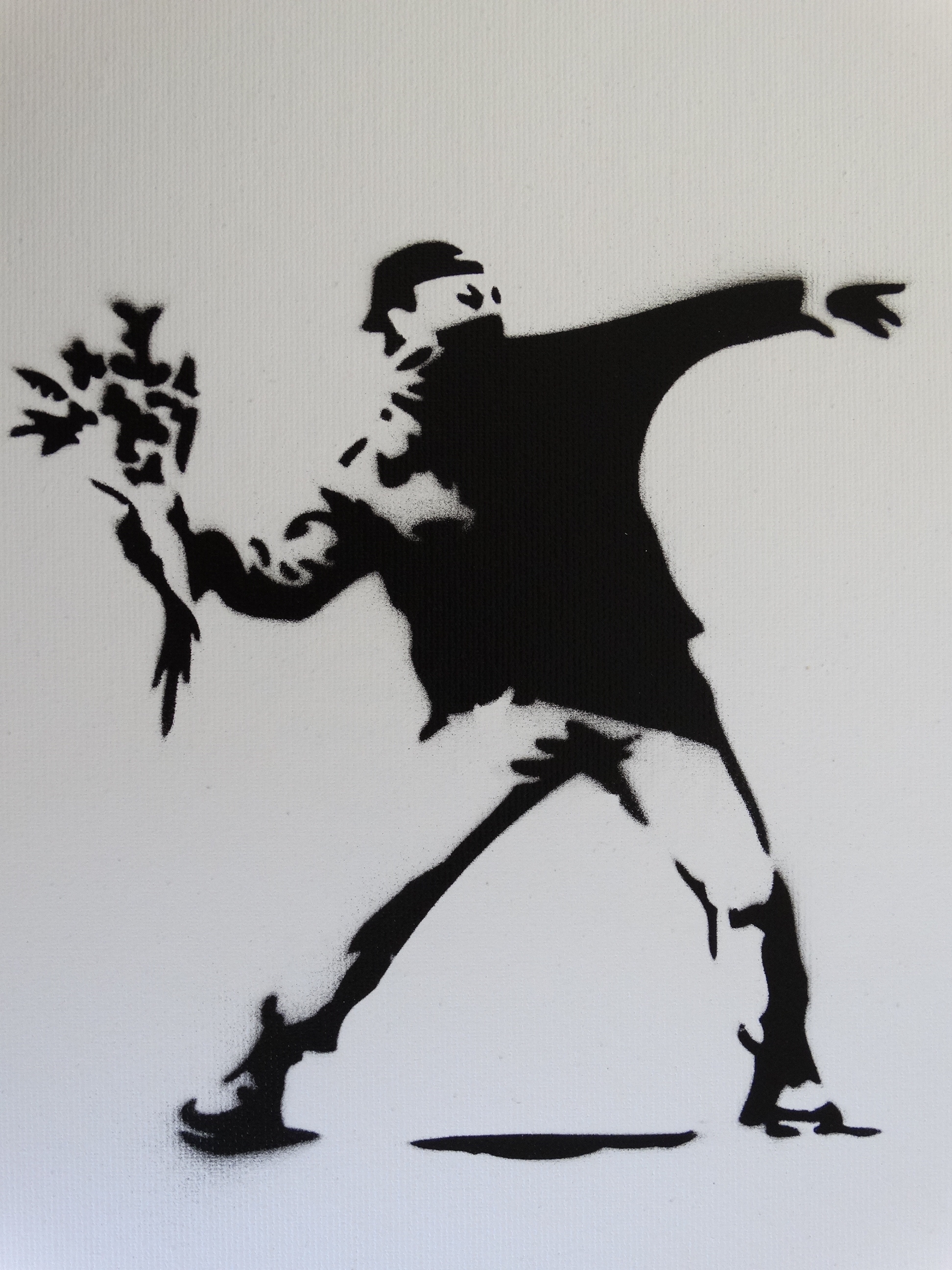 BANKSY - Banksy, Spray Paint Stencil on Canvas - Original Dismaland ...