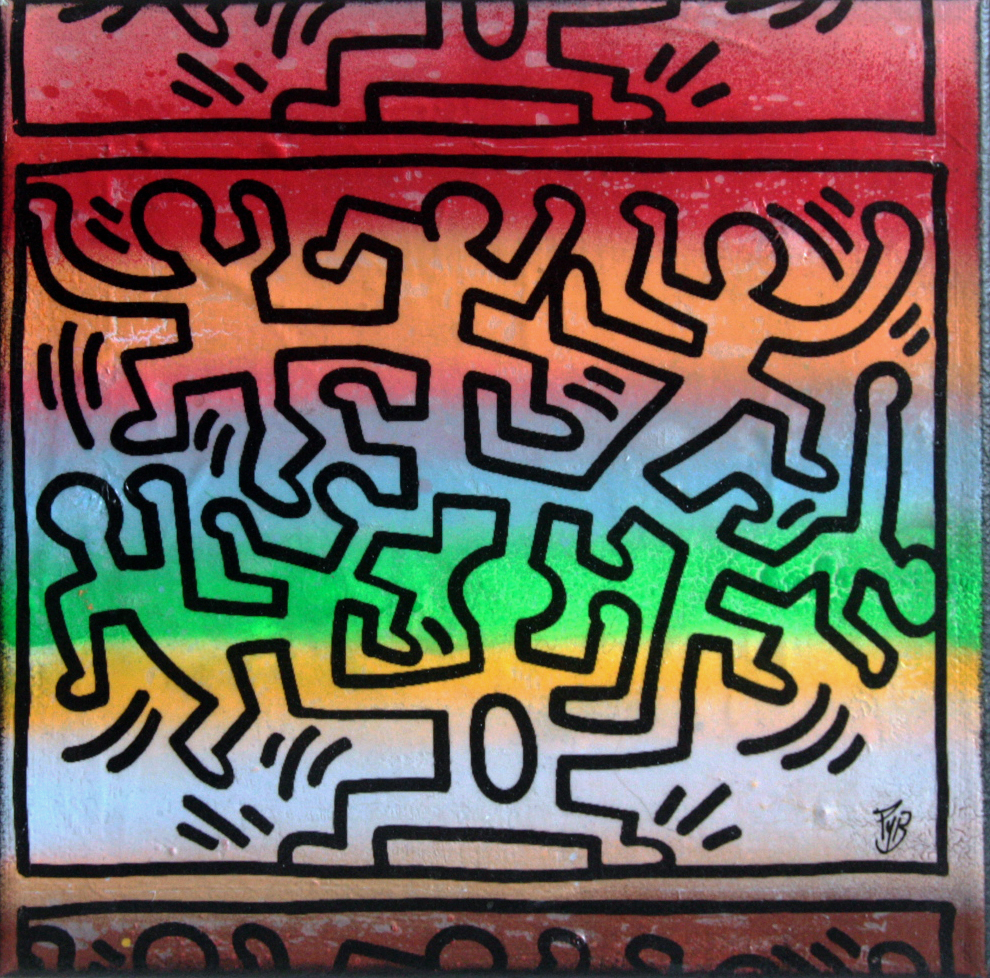 PyB - O Man - Technique mixte sur toile - Nuevos talentos - Plazzart