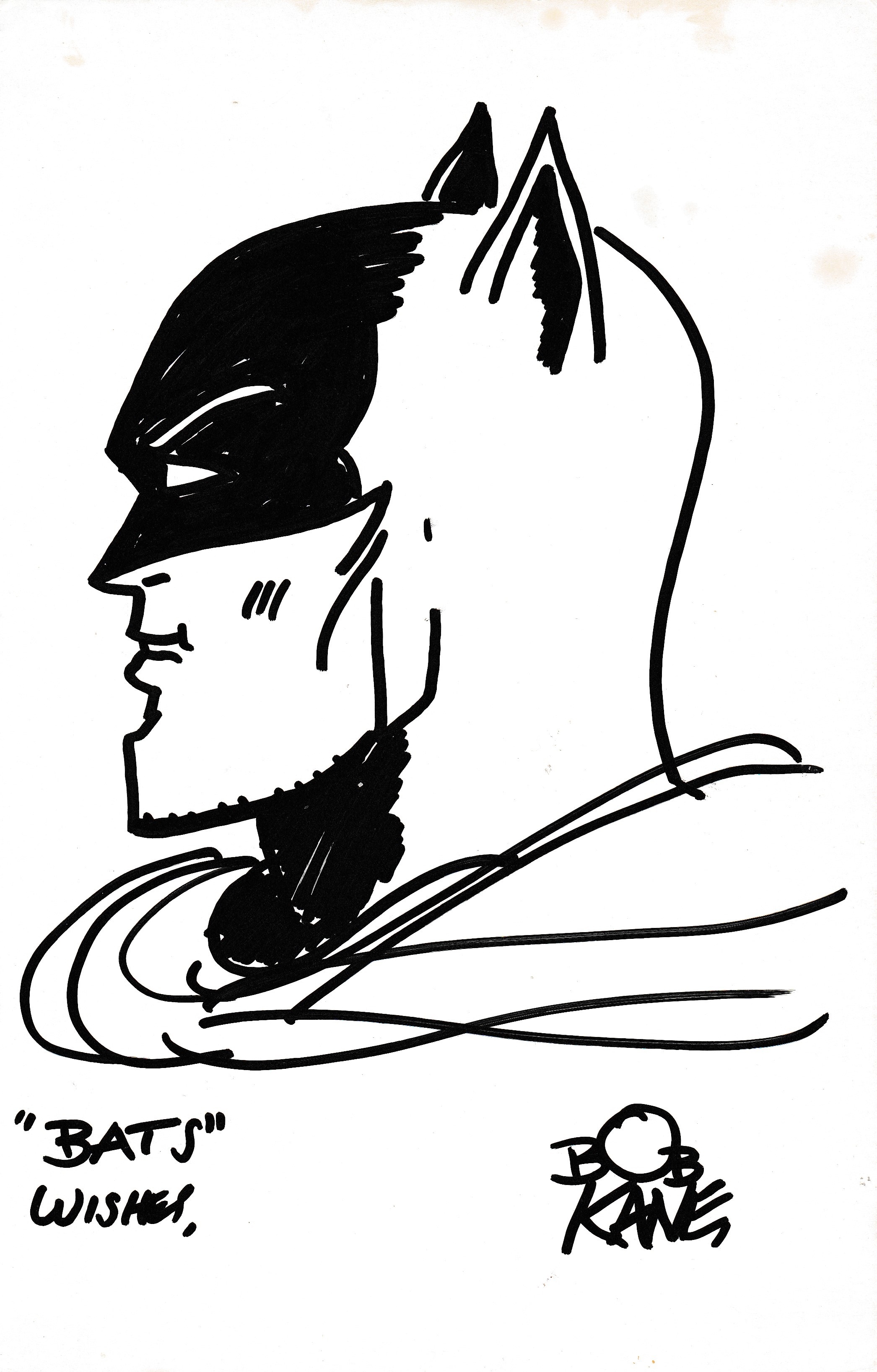 Bob KANE - Dessin original Batman - Bandes Dessinées - Plazzart