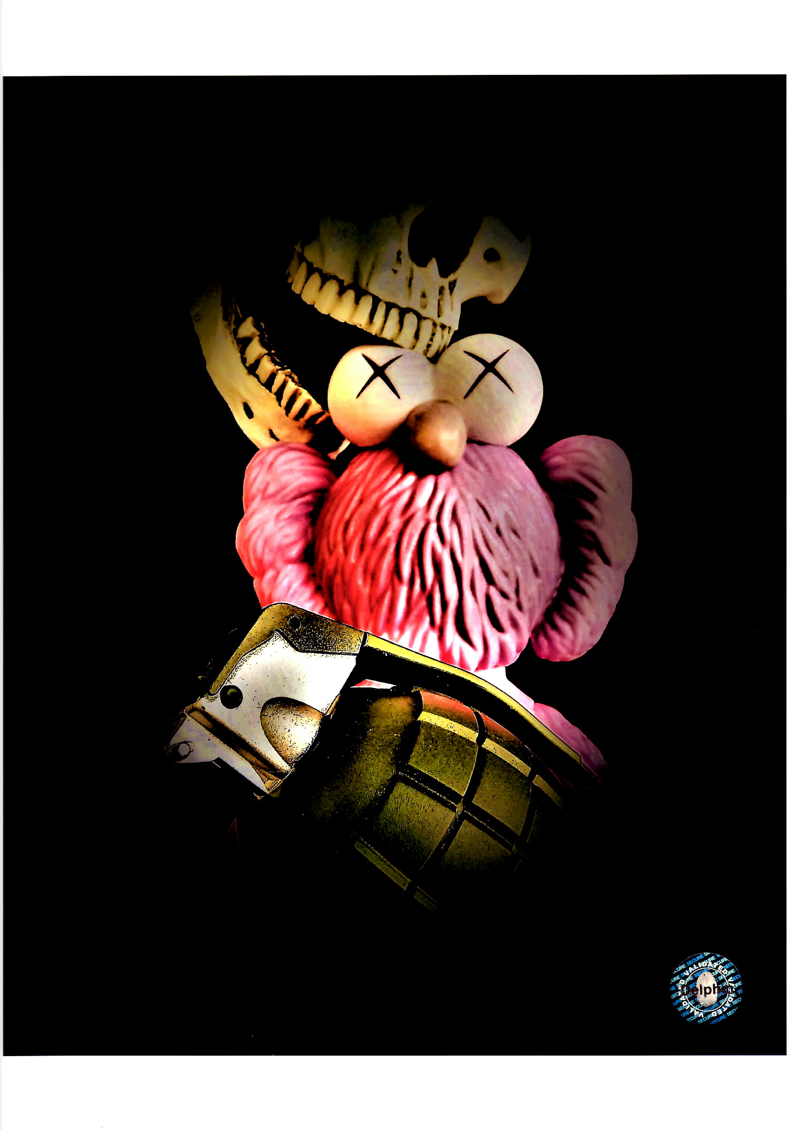 Delphin - "Inspiration Kaws" (Dissected Companion)-Impression signée ...