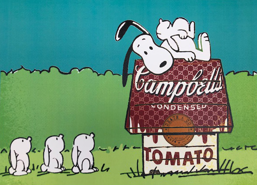 Death NYC - Snoopy on his Campbell's house, 2015 - Sérigraphie sur ...