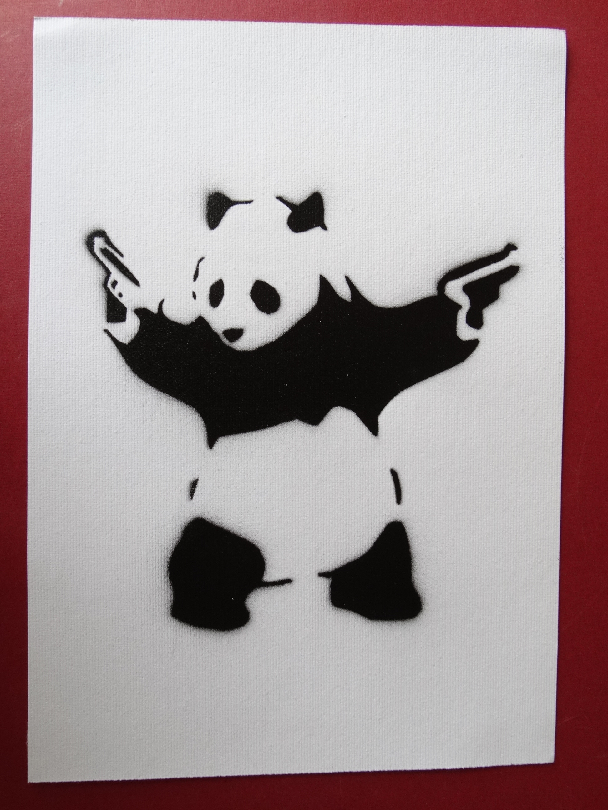 BANKSY - Banksy, Spray Paint Stencil on Canvas - Original Dismaland ...