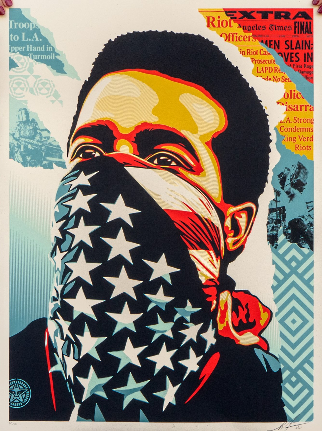 Shepard FAIREY (Obey) - American Rage, 2020 - Sérigraphie signée au ...
