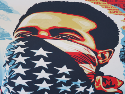 Shepard FAIREY (Obey) - American Rage, 2020 - Sérigraphie signée au ...