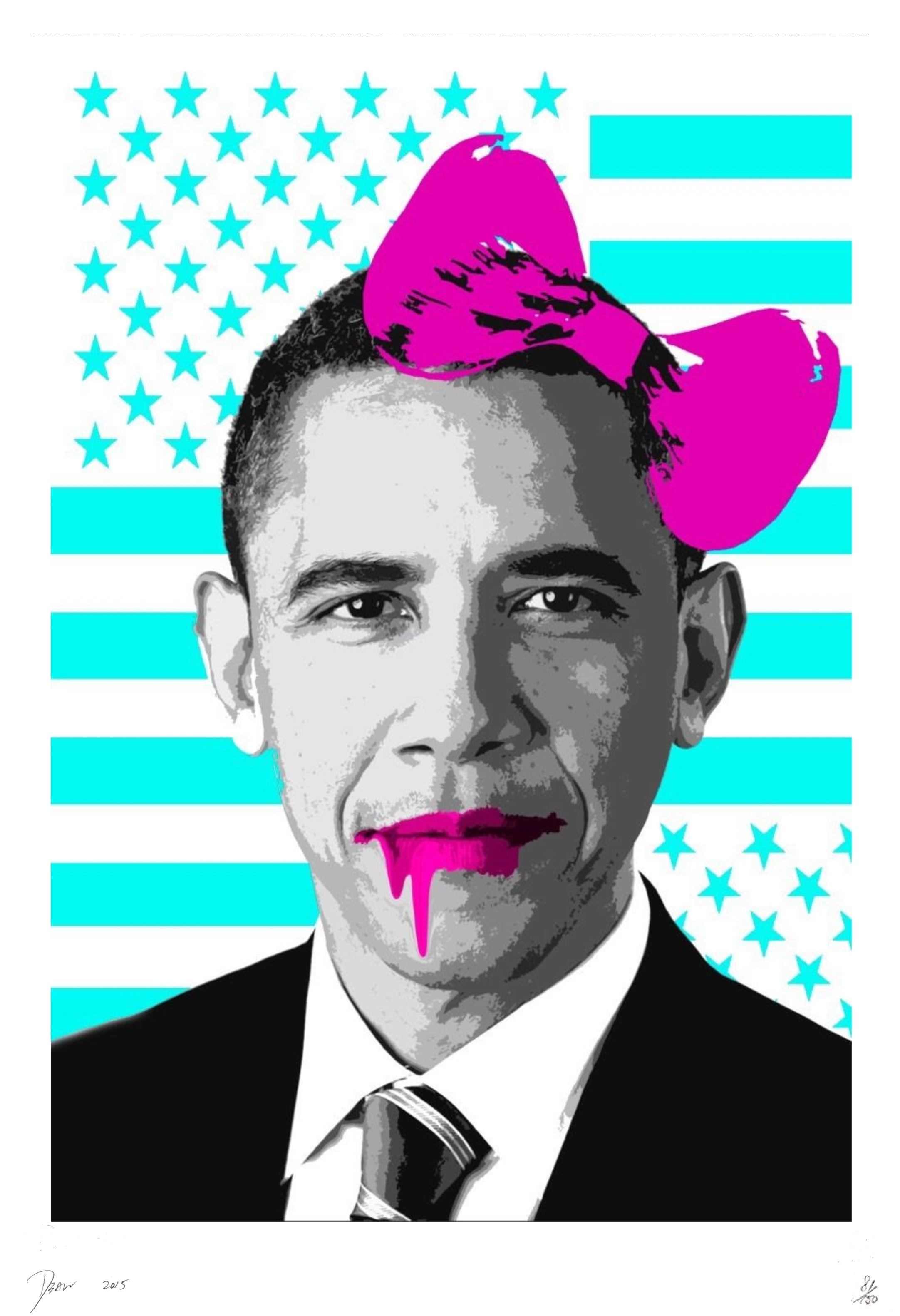 Death NYC - Obama Pink - Sérigraphie originale numérotée et signée ...
