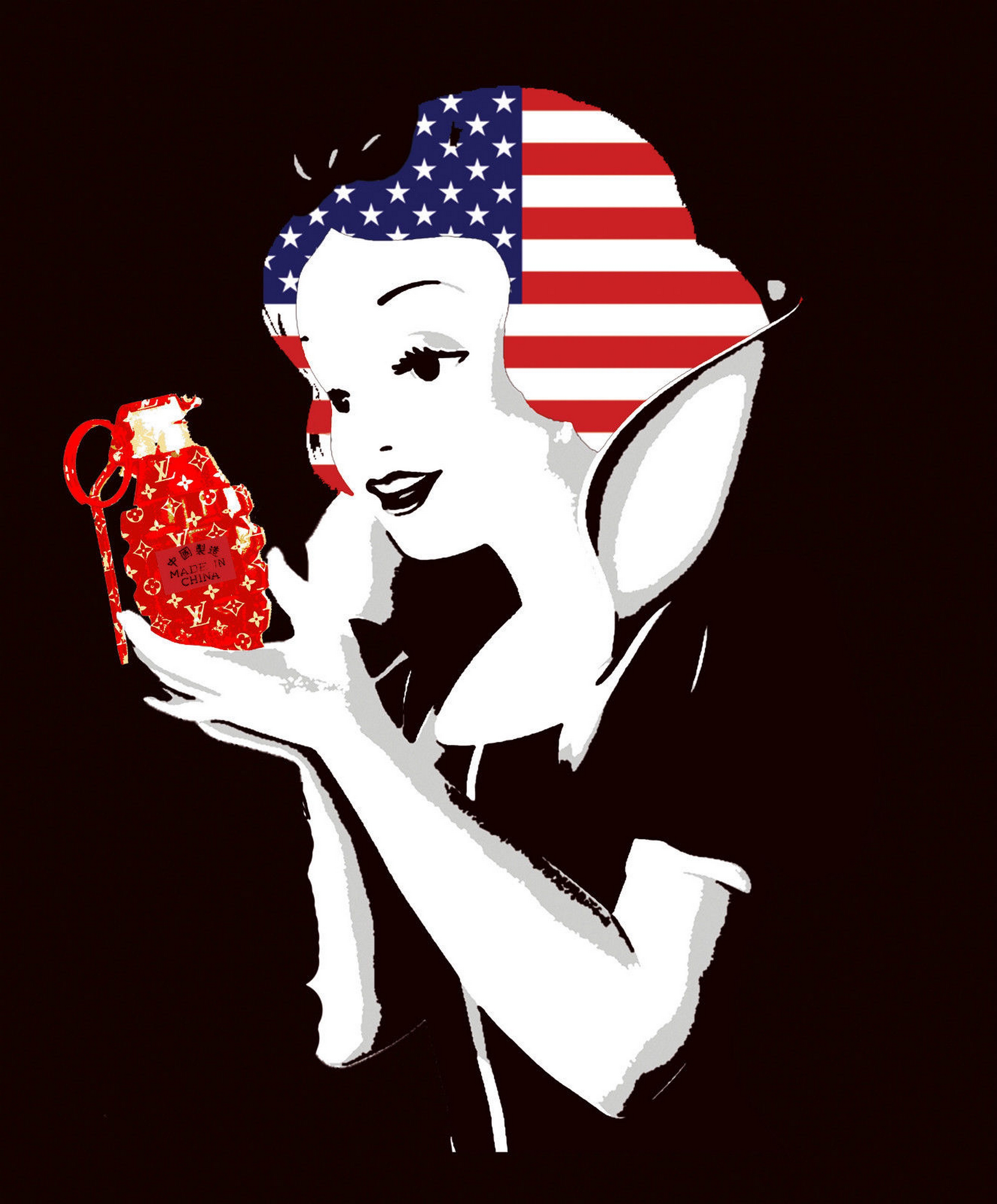 Death NYC - Snow bomb red - Sérigraphie originale numérotée et signée ...