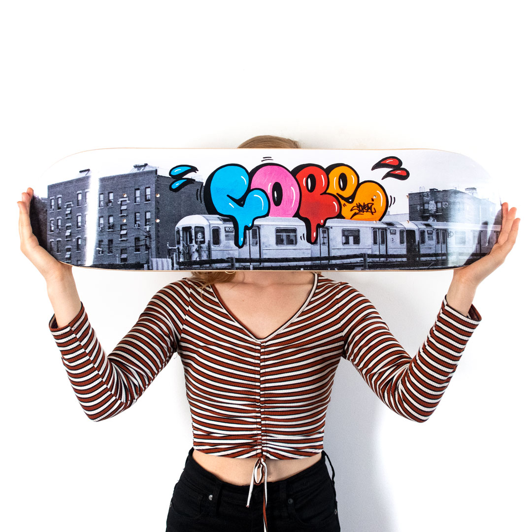 Cope2 x Monica ALONSO - Iconic Bubble Running, 2019 - Skateboard ...
