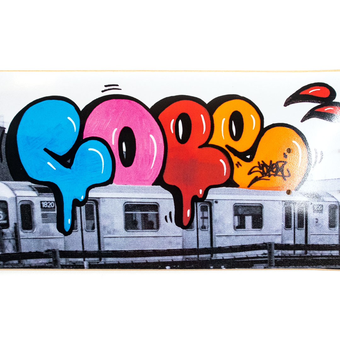 Cope2 x Monica ALONSO - Iconic Bubble Running, 2019 - Skateboard ...