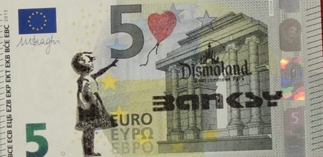 BANKSY (after) - Dismaland note, small original graffiti - Street Art ...