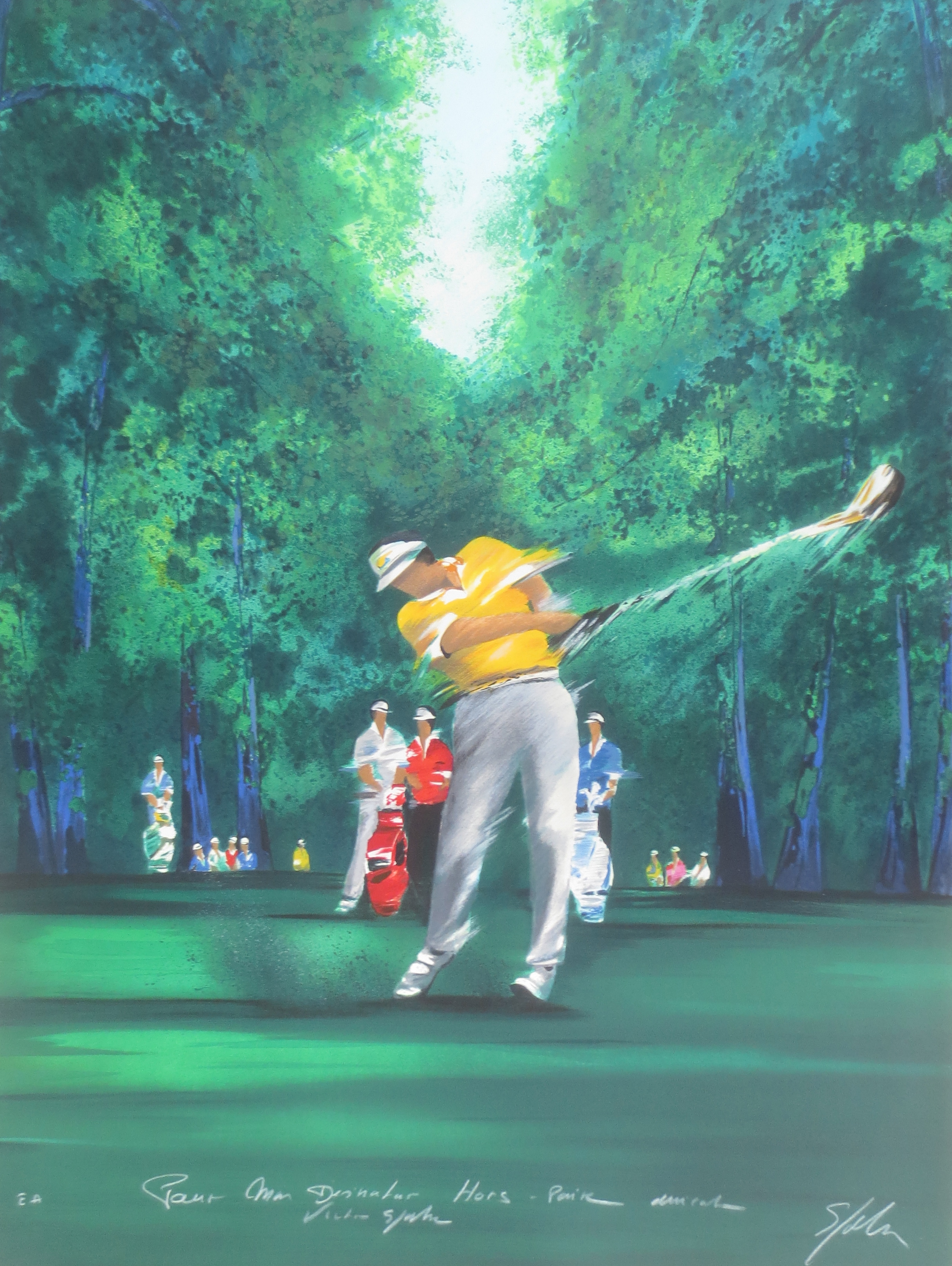 Victor SPAHN - Golfeur - Lithographie signée et dédicacée - Art Moderne ...