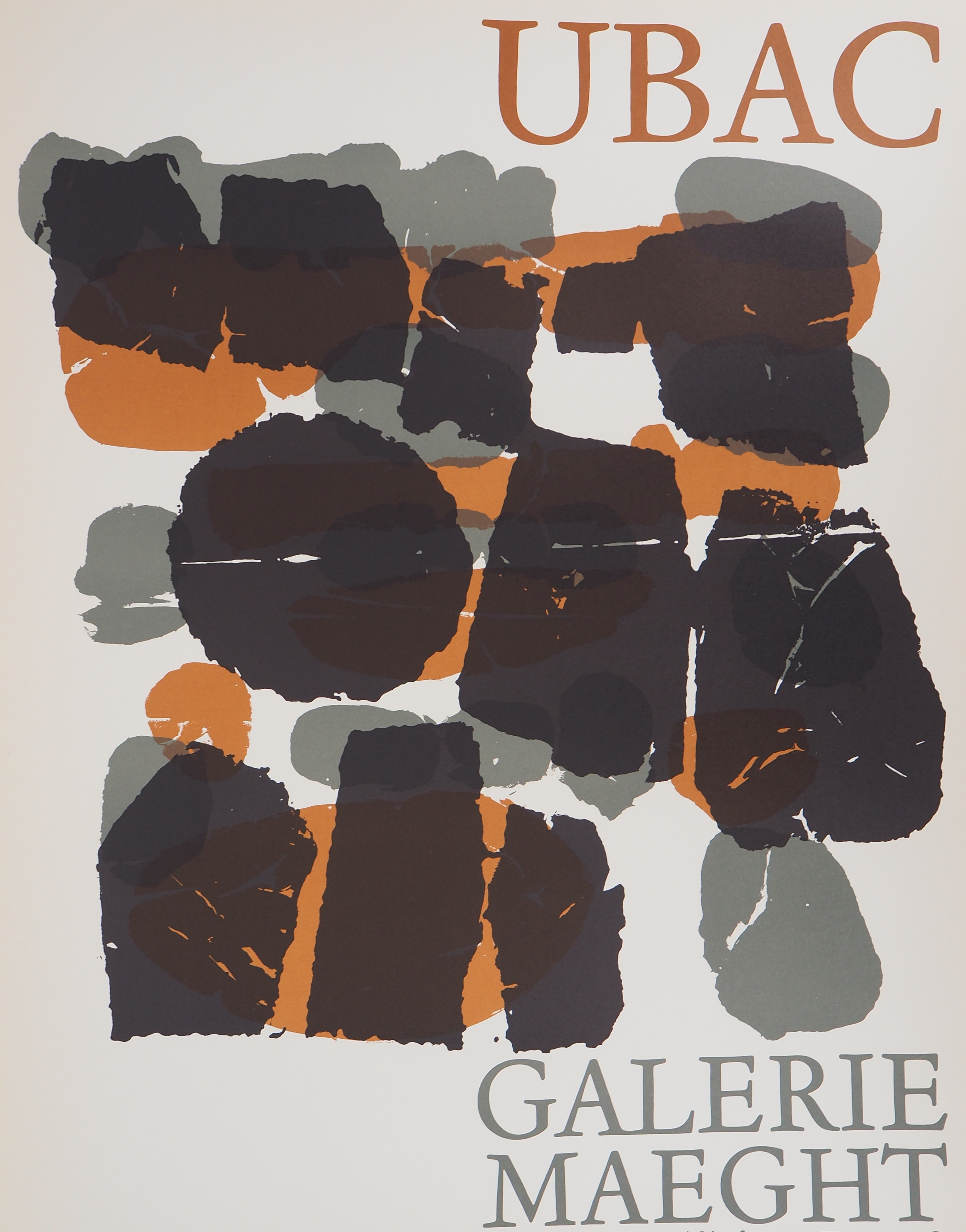 Raoul UBAC - Composition aux ardoises, 1966 - Original lithograph ...