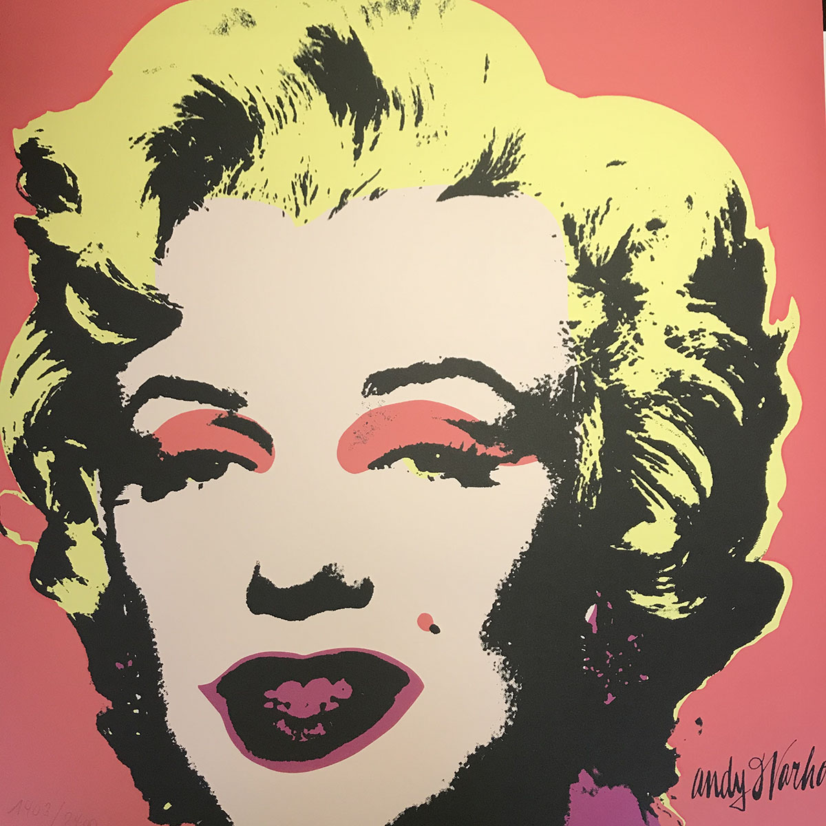Andy WARHOL (d'après) - Marilyn Monroe " Baby pink ,1986 - Lithographie - Art contemporain ...