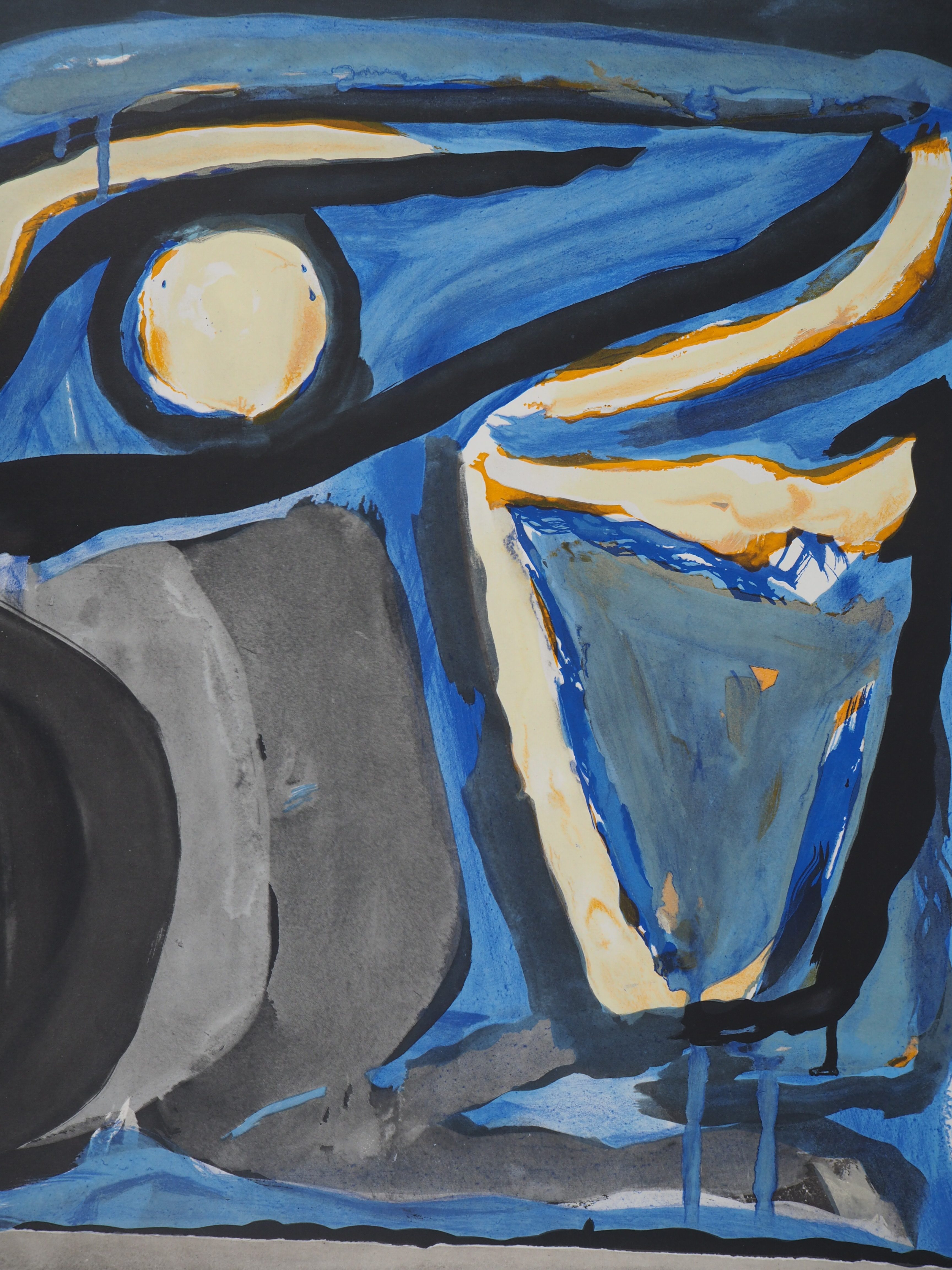 Bram Van VELDE - L'œil - Lithographie Signée - Art contemporain - Plazzart
