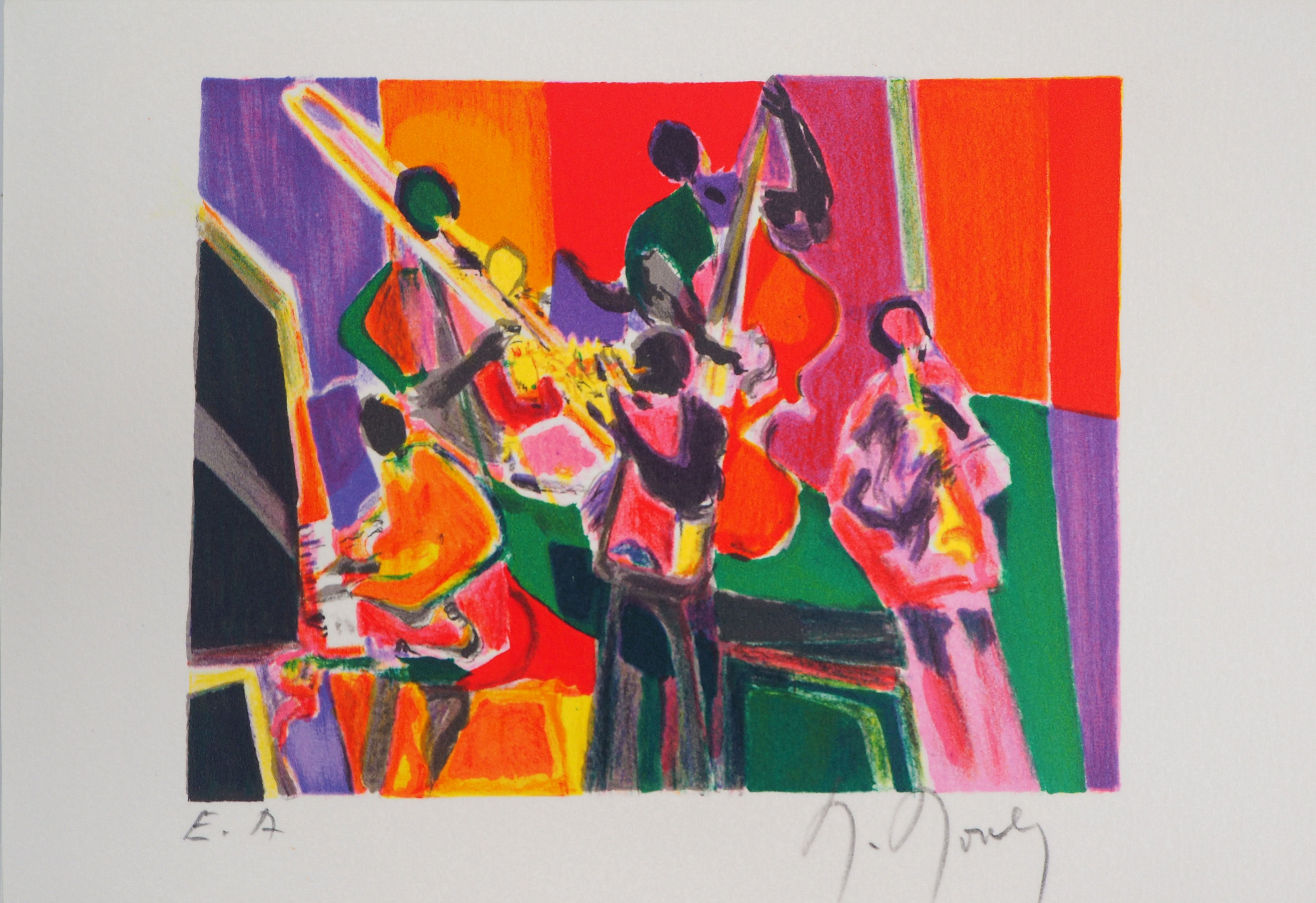Marcel MOULY - Concert de jazz - Original handsigned lithograph - Post ...