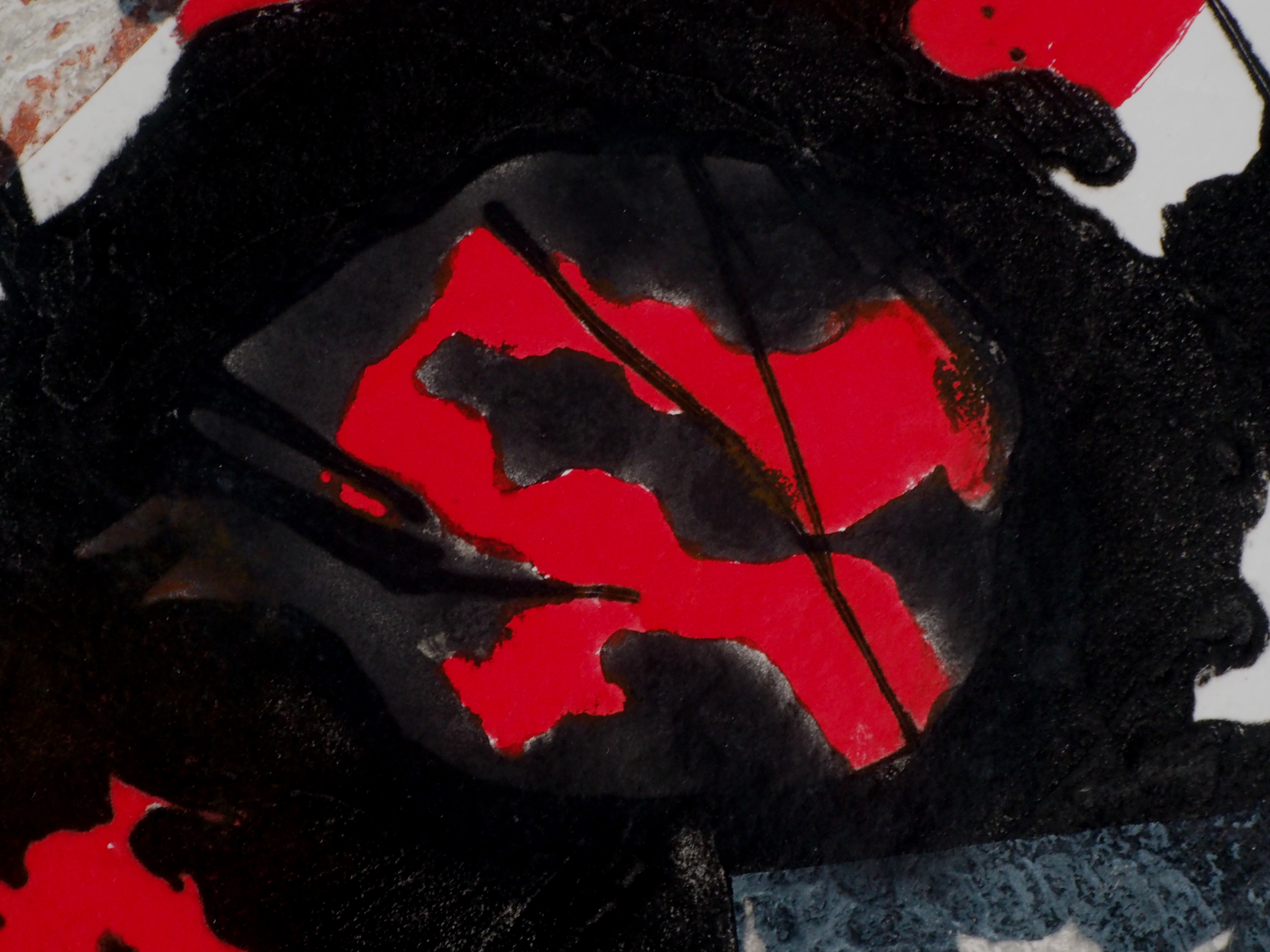 Lionel PERROTTE - Rouge - Gravure Originale rehaussée et signée au ...