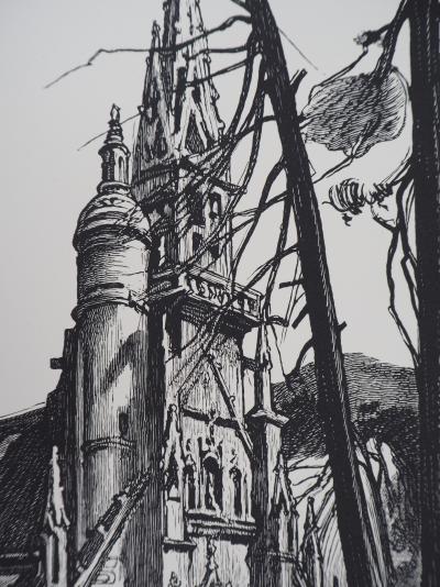 Henry CHEFFER : Le pardon de Rumengol (Finistère) - Bois gravé original ...