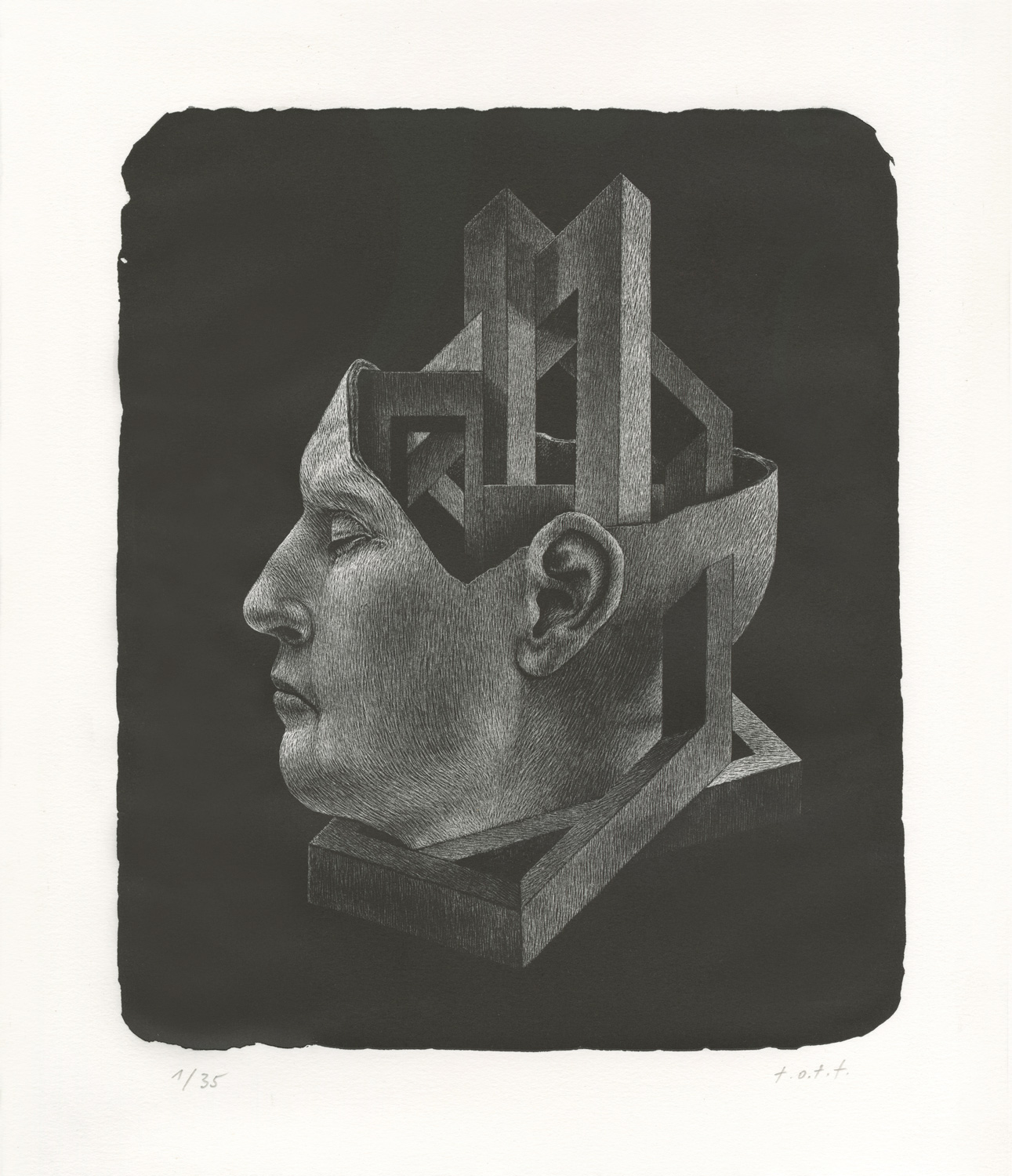 Thomas OTT - Der Kaiser (L'Empereur), 2018 - Hand signed lithograph ...